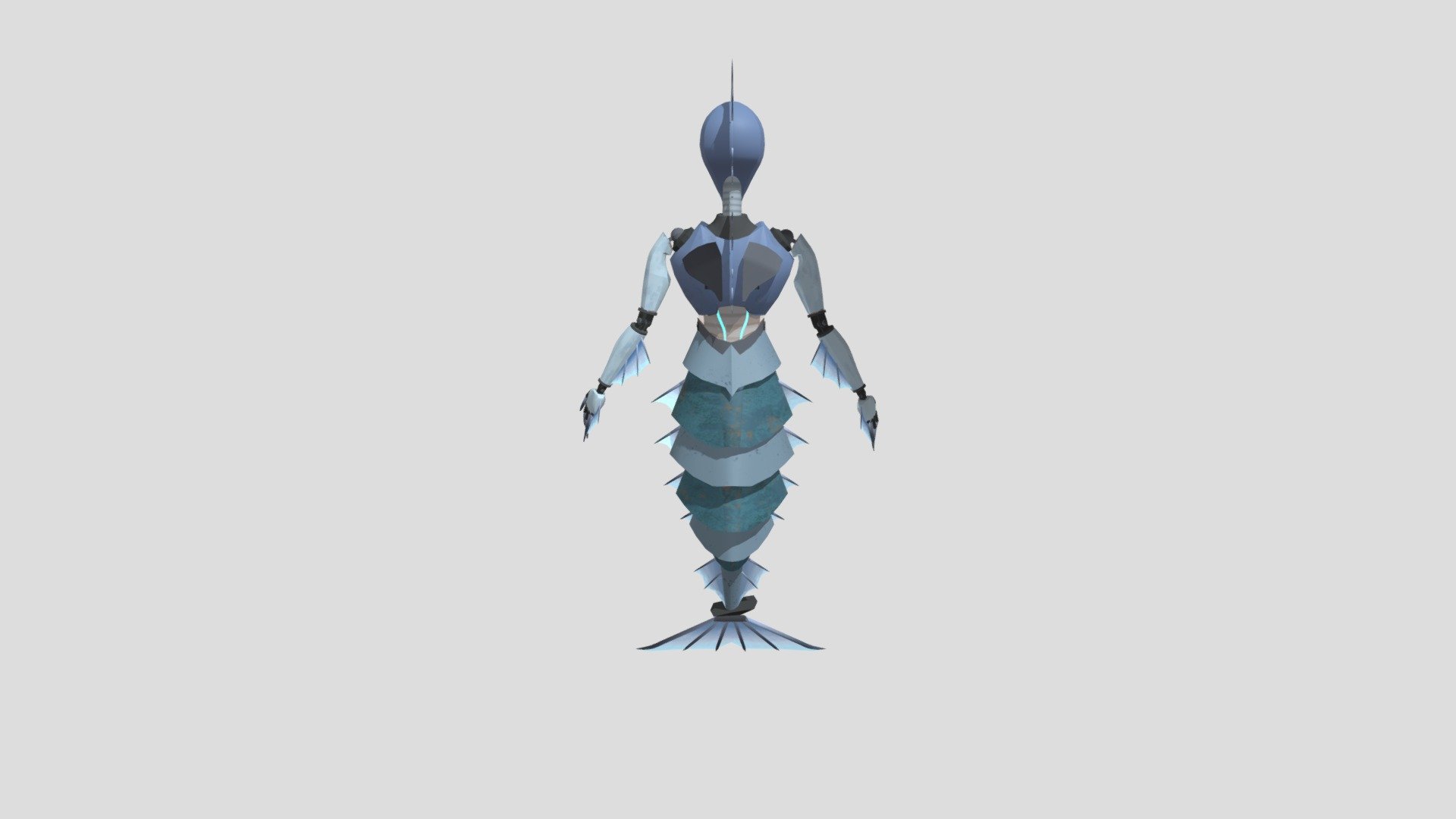 Robot Mermaid - 3D model by morgan_f [8162537] - Sketchfab