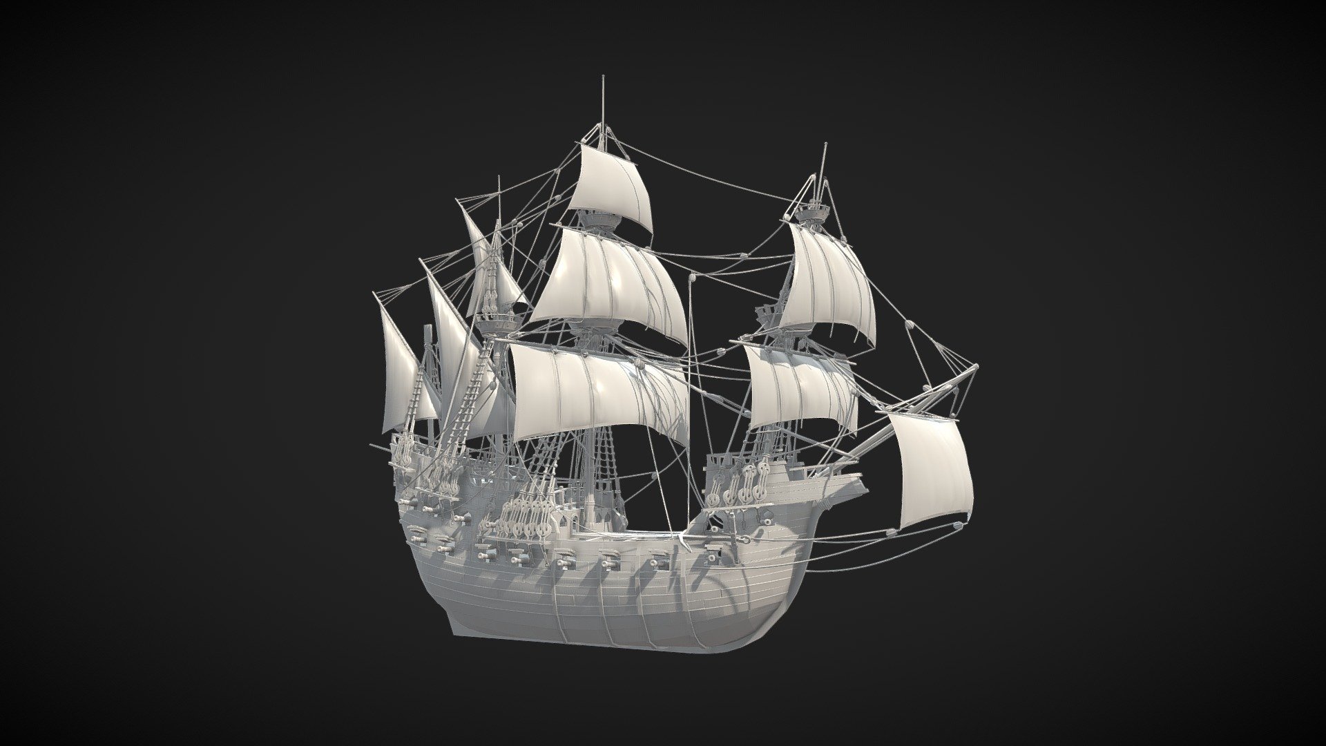 Carrack 3D Model - 3D model by grafit (@studio_grafit) [816411a ...