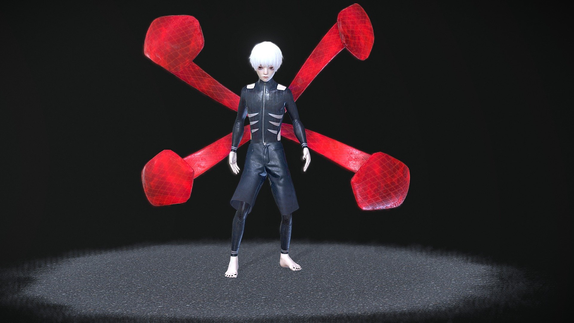 Fanart_Kaneki_Ken - 3D model by f.nettervik [8165782] - Sketchfab