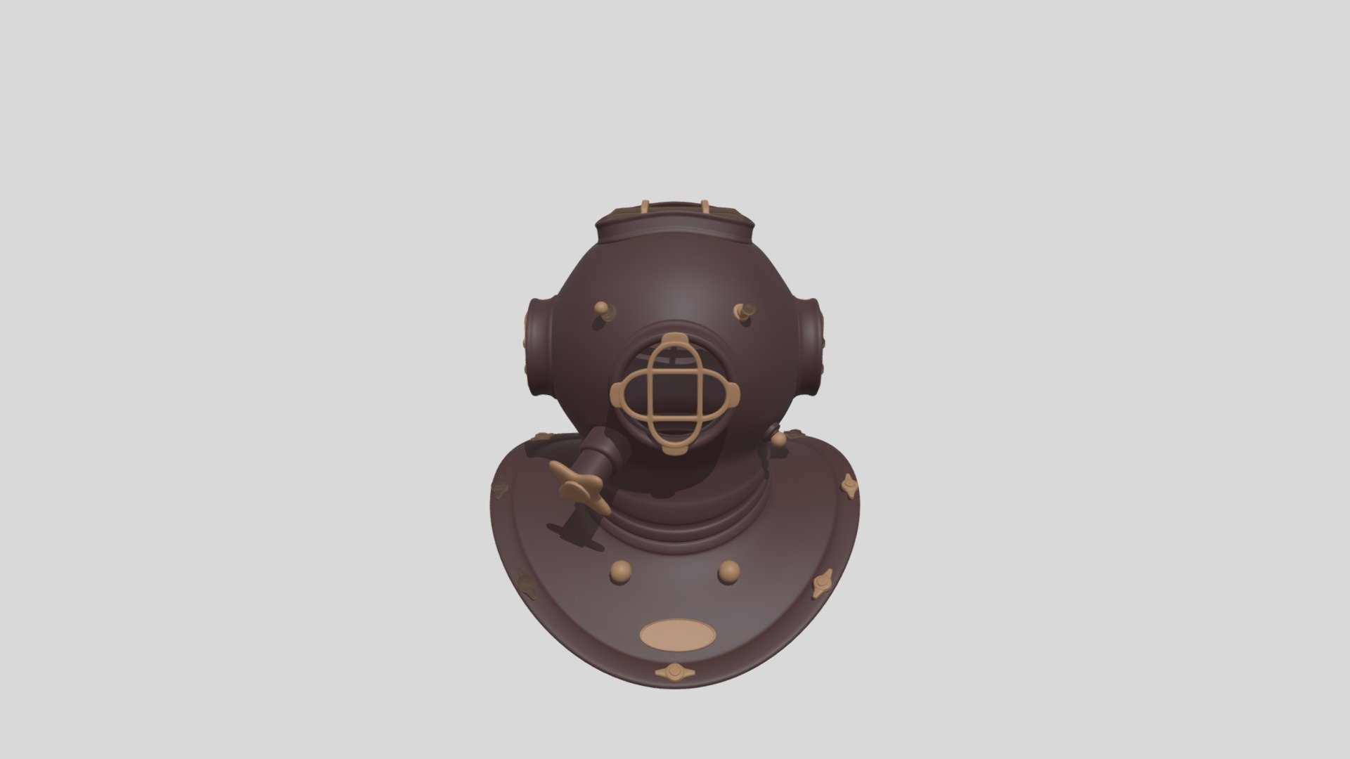 Retro Diving Helmet - Download Free 3D model by ChiaraK [816666d ...