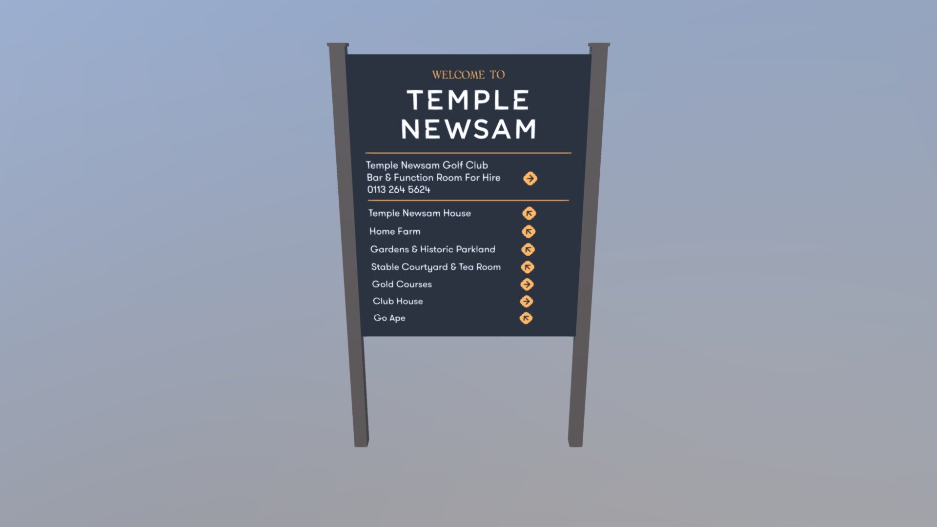 UPDATED WELCOME SIGN - 3D model by tommetcalfe [8166a90] - Sketchfab