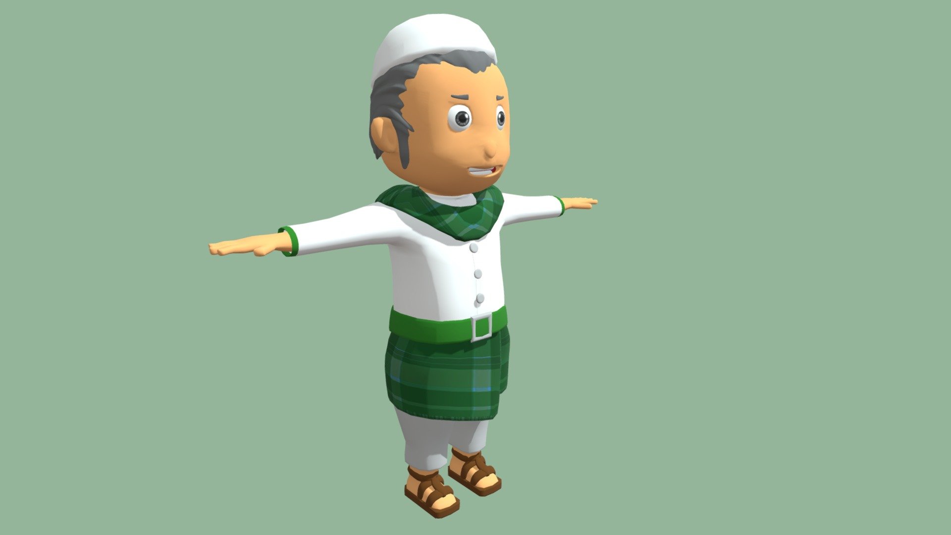 Haji Naipin - Download Free 3D model by Dewa Martika (@DewaMartika ...