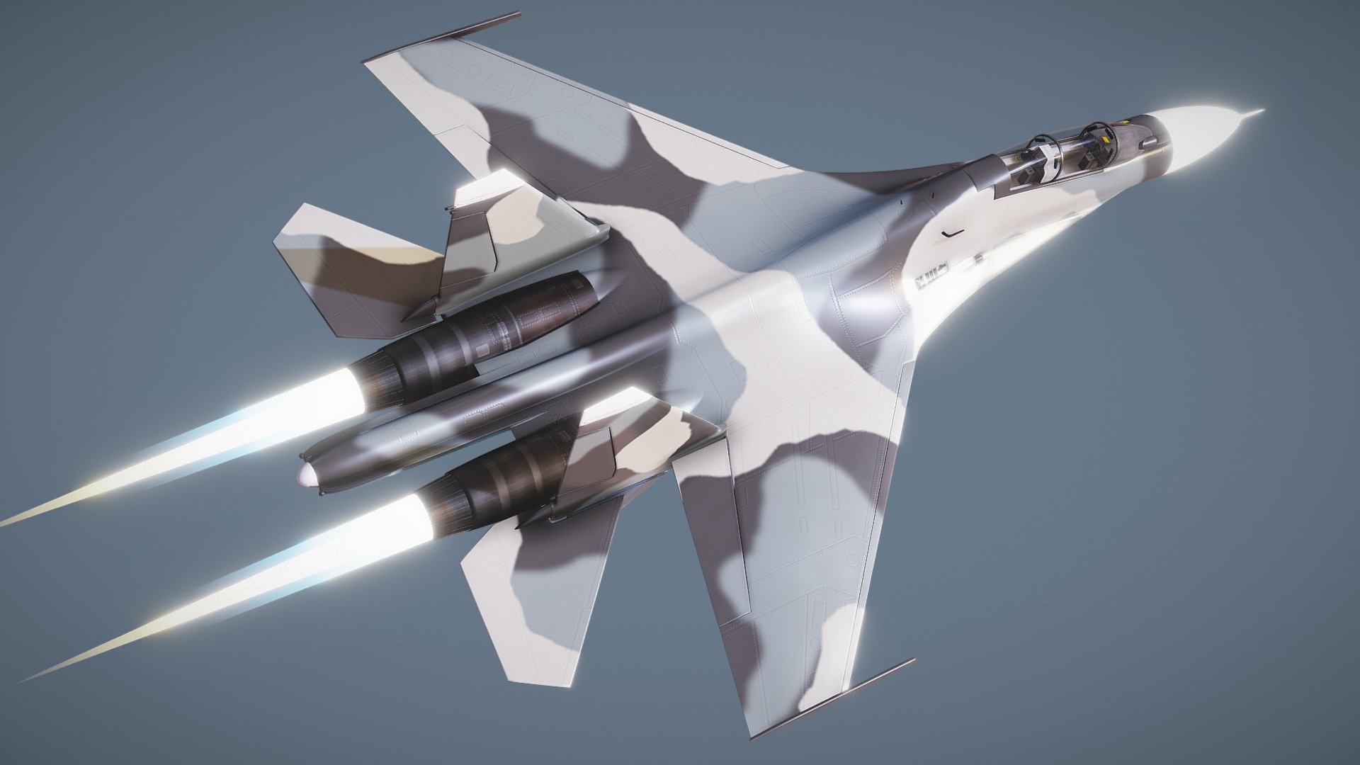 SU-30 aircraft - 3D model by VirtualBG (@undereality) [816a24f] - Sketchfab