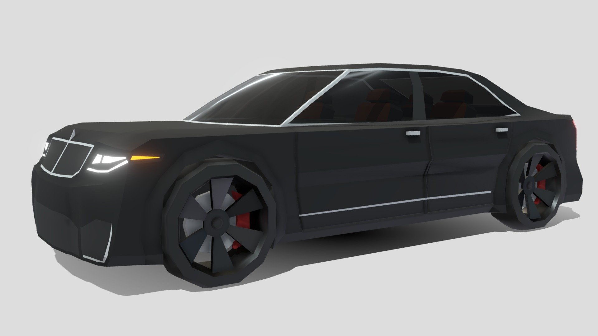 Low Poly Luxury Car 05 - 3D model by SharkyStudios (@sharkycat109 ...