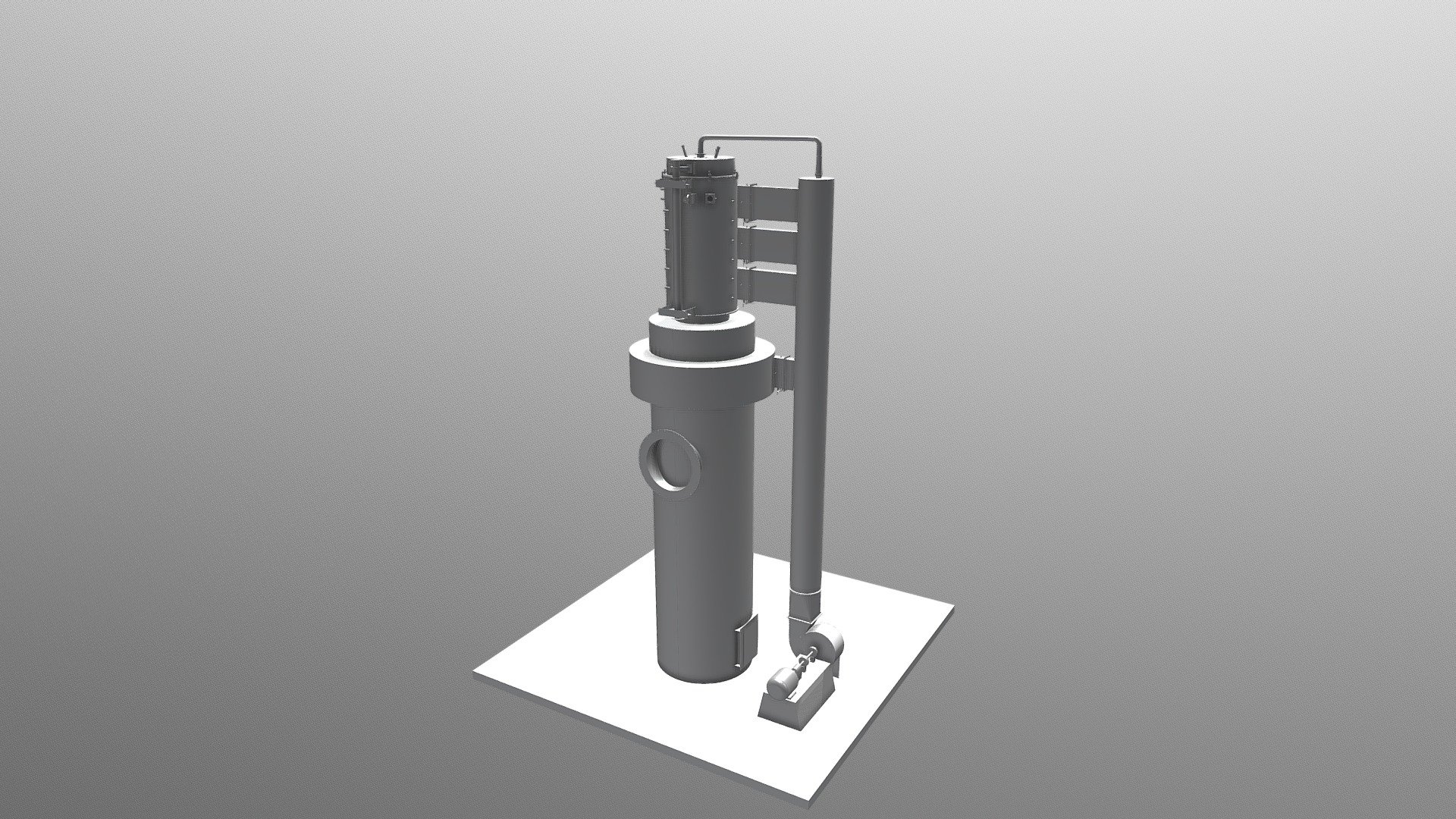 Vertical Burner with Vertical Combustion - 3D model by ...