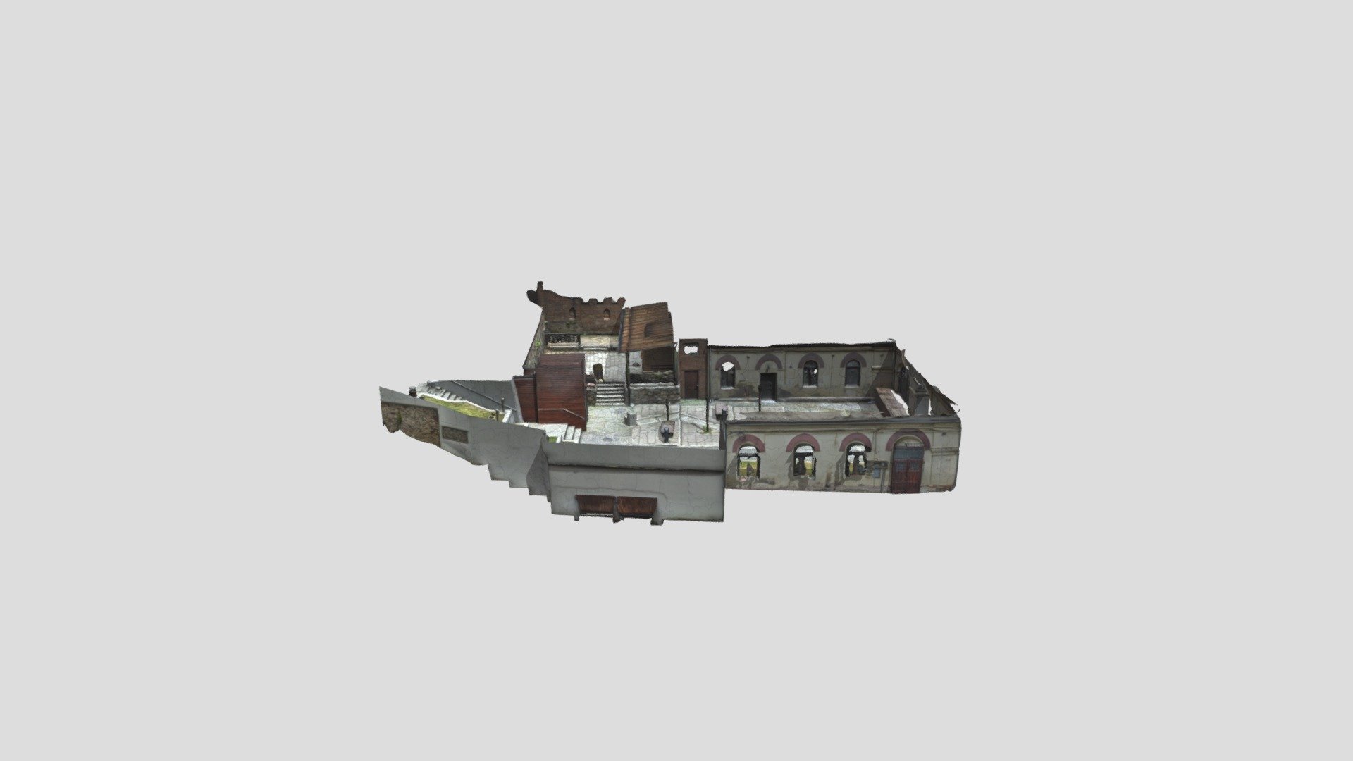 Small square at Râșnov funicular railway - 3D model by alex.pripis ...