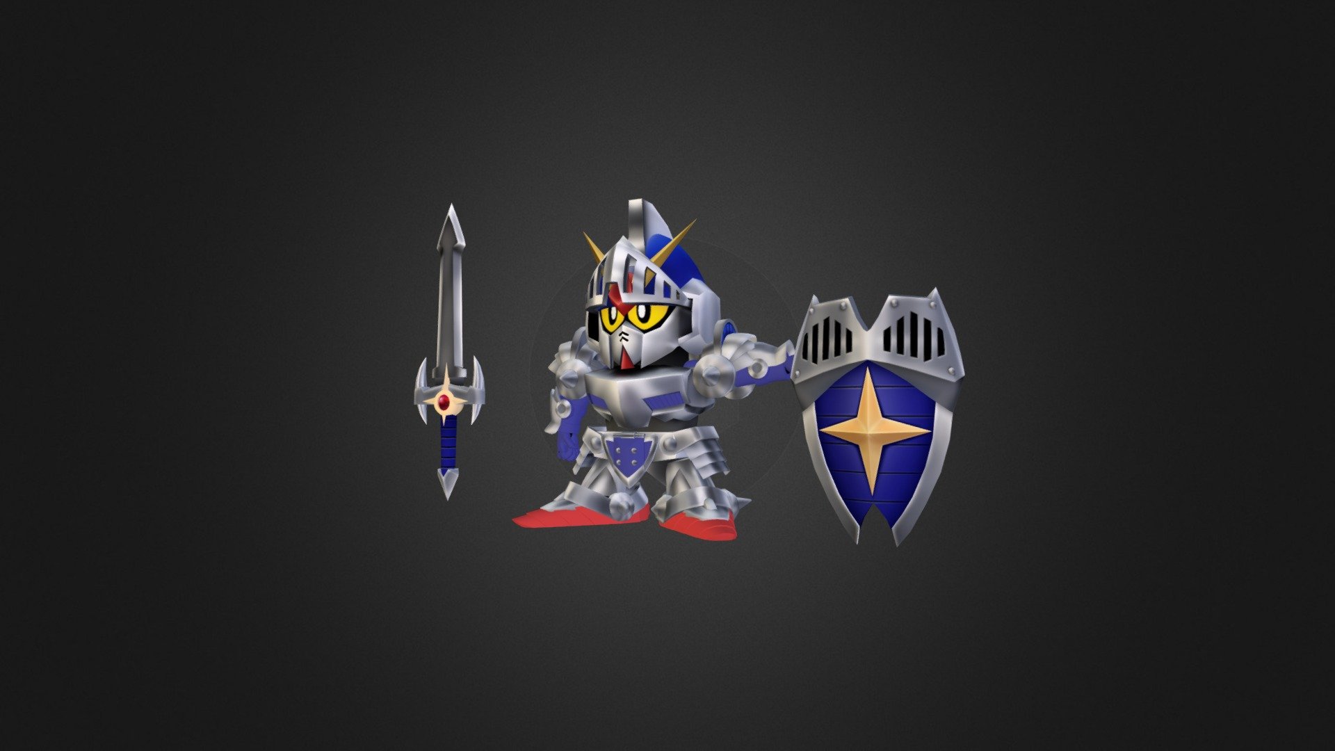 Knight Gundam - 3D model by ntrn [8175720] - Sketchfab