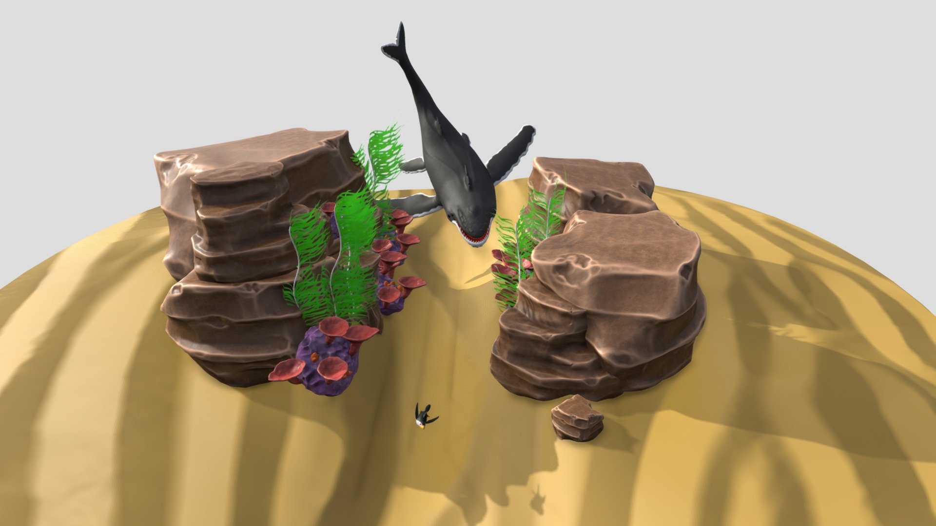 Underwater Scene - Download Free 3D model by BrageU (@besdue) [817775f ...