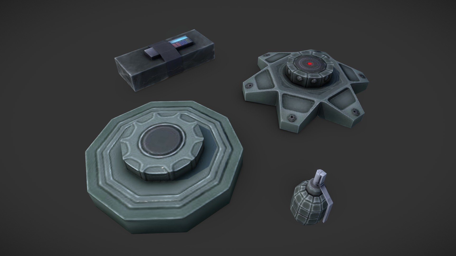 Toon explosive pack - 3D model by kumabeer [8178405] - Sketchfab