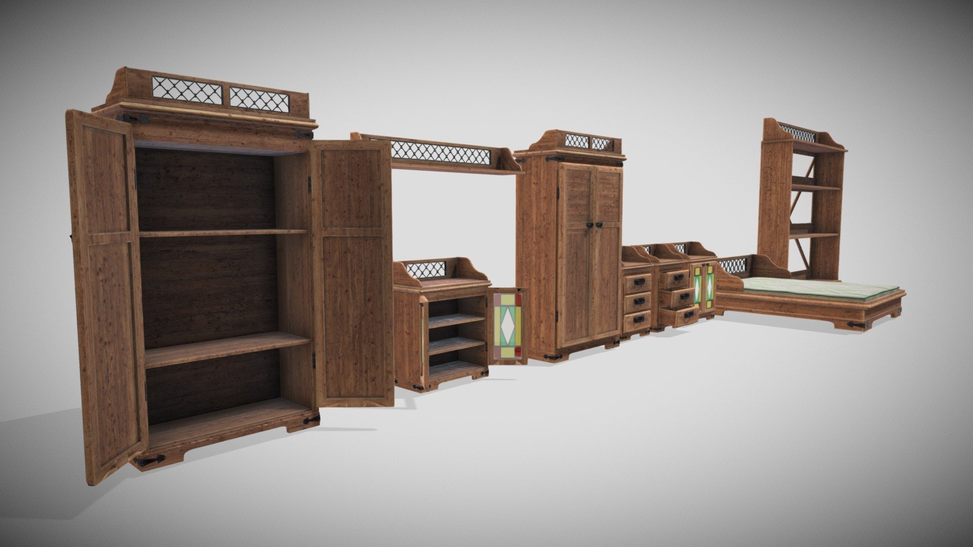 Comy Furniture Set - Buy Royalty Free 3D model by Francesco Coldesina ...
