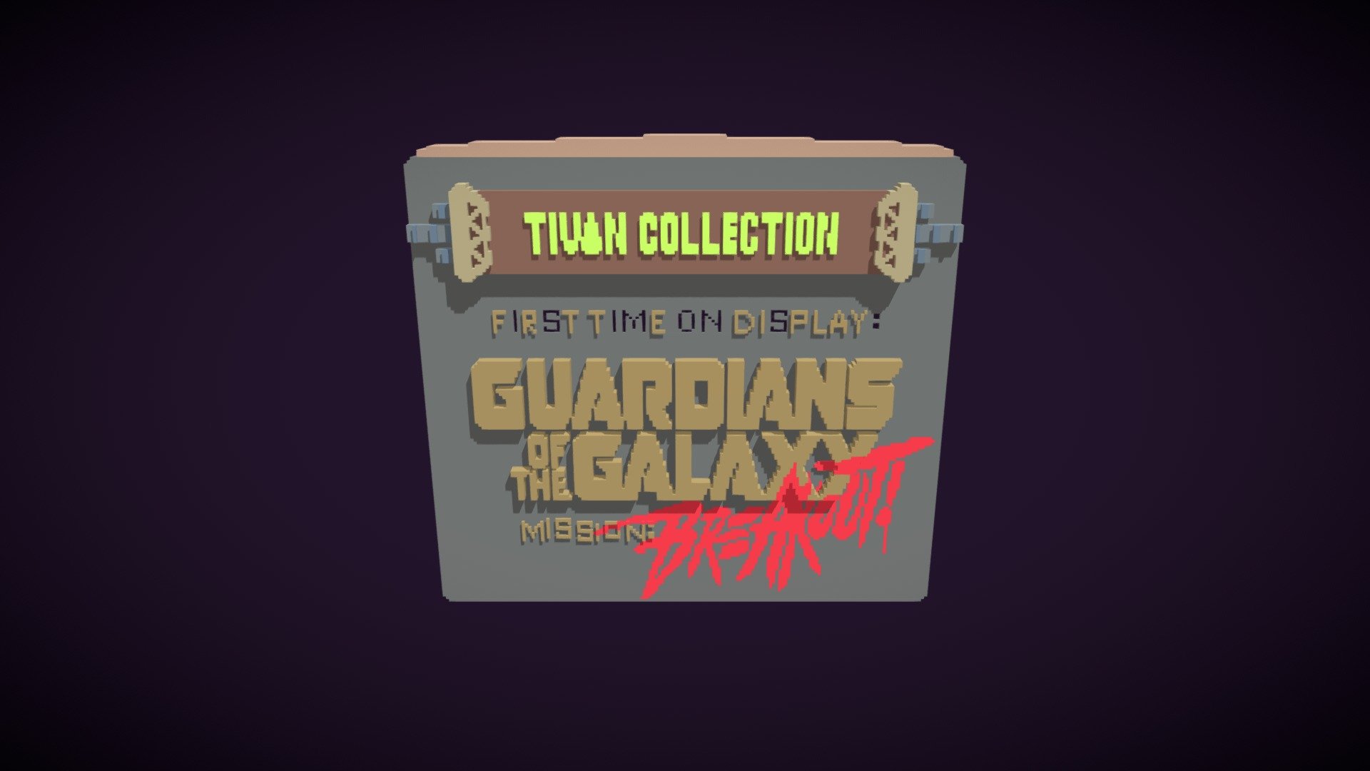 Guardians Of The Galaxy Mission Breakout Sign - 3D model by Electro3d ...