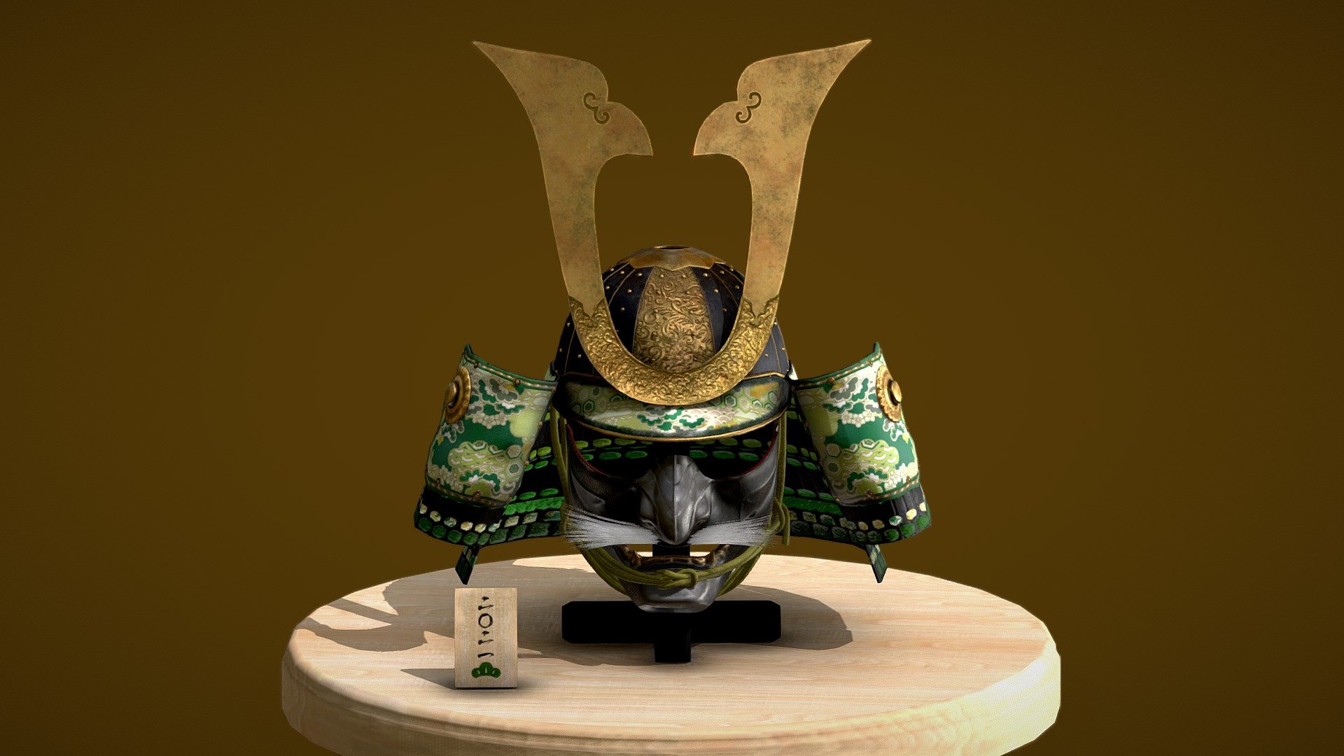 Japanese Kabuto - 3D model by MATTEPOP (@matteShop) [817d8f7] - Sketchfab