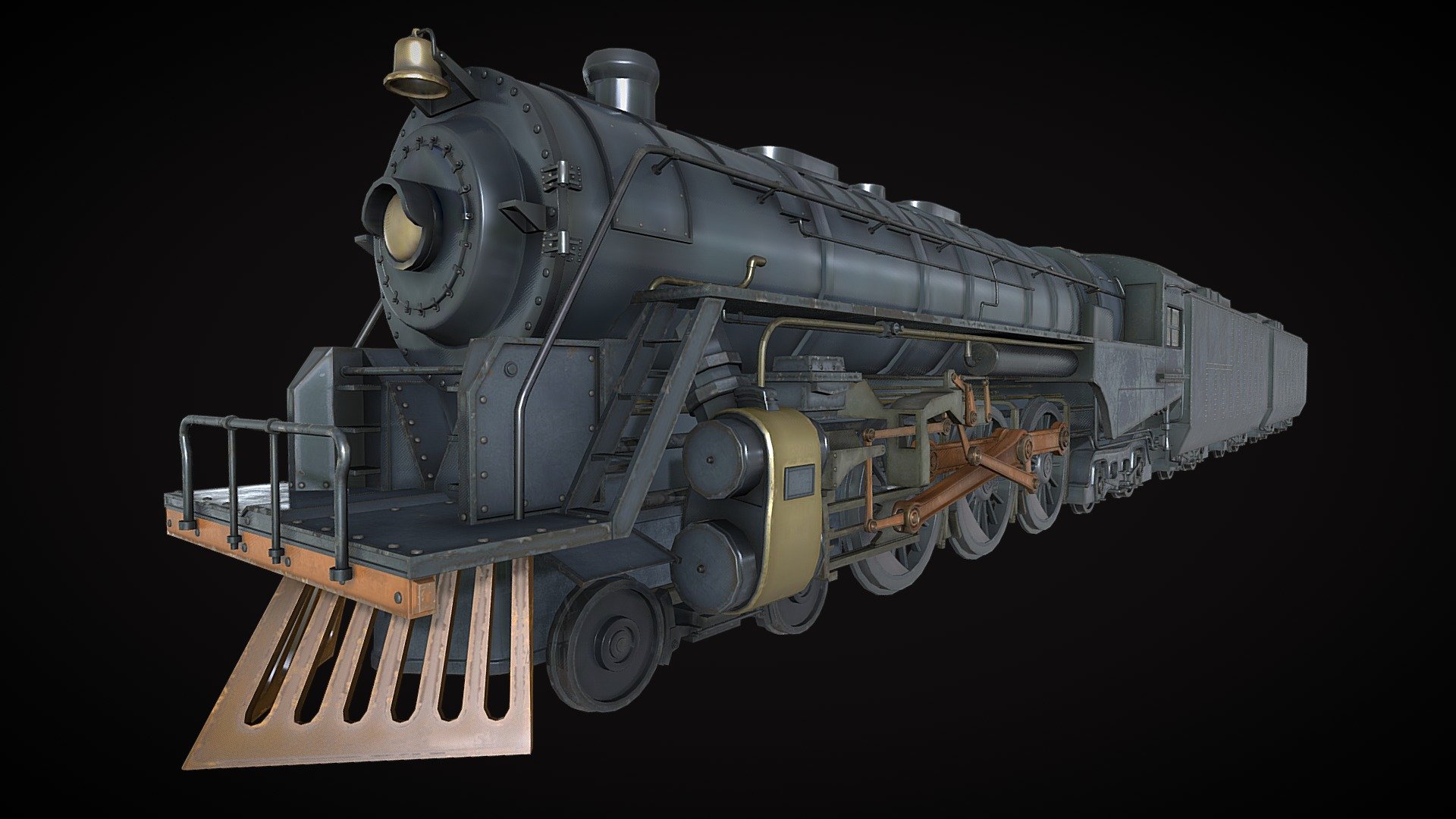 Animation Compatible Old Train - 3D model by NeoVoxel3d [81830d9 ...