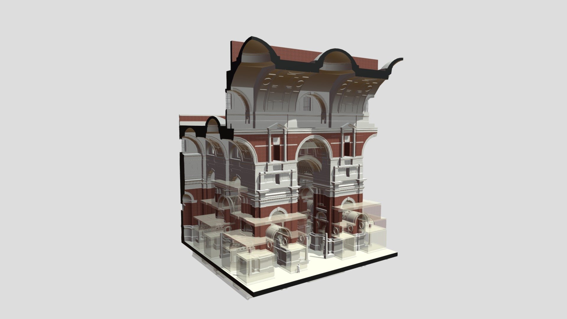Lutyens' Liverpool Cathedral + Thiepval overlay - 3D model by Liverpool ...