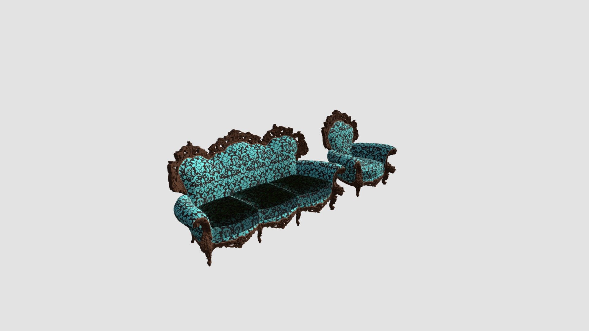 antique furniture - 3D model by Evermotion [818441a] - Sketchfab