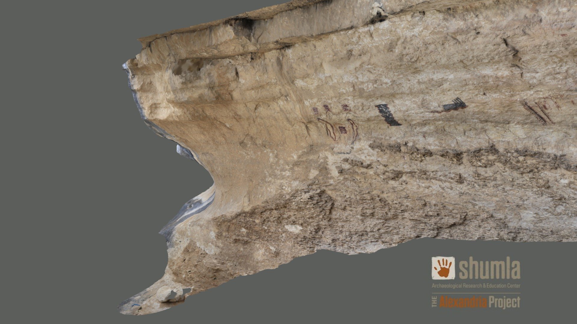 41VV0076 - Black Cave - Panel 1 - 3D model by Shumla Archaeological ...