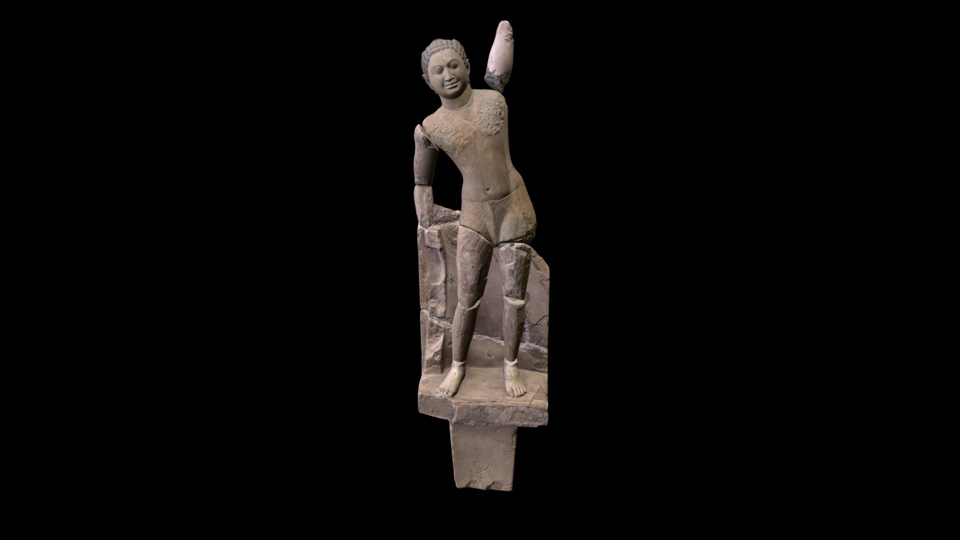 Ka.1641 Krishna Lifting Mount Govardhan - Download Free 3D model by ...