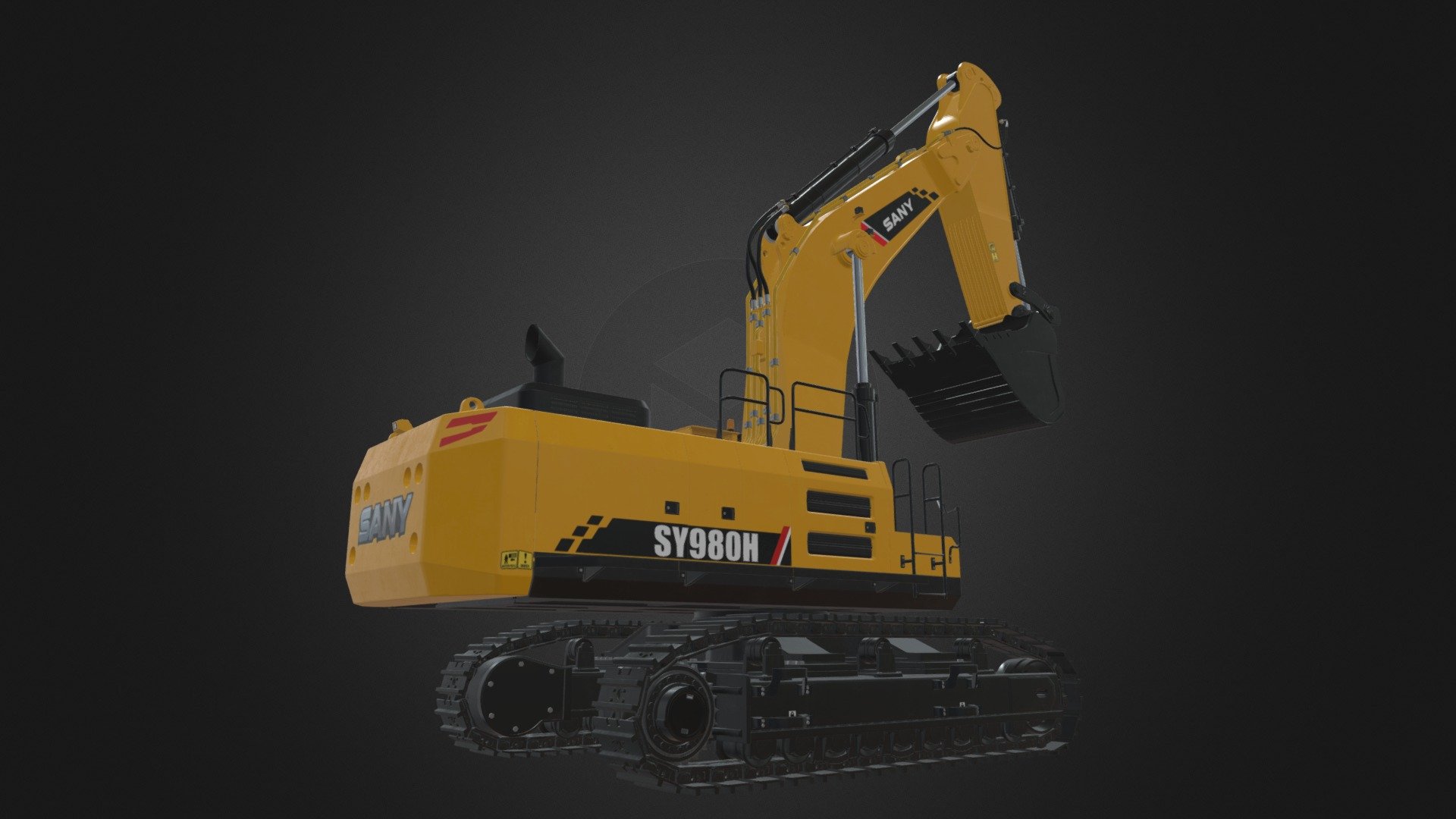 Sany SY980H - 3D model by MSR-Group (@3Dmsr-group) [8188470] - Sketchfab