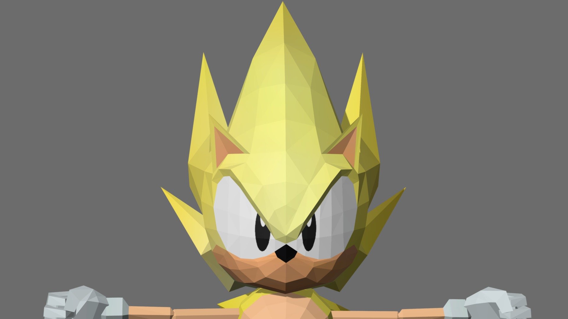 Super Sonic - Sonic The Fighters - Download Free 3D model by ...