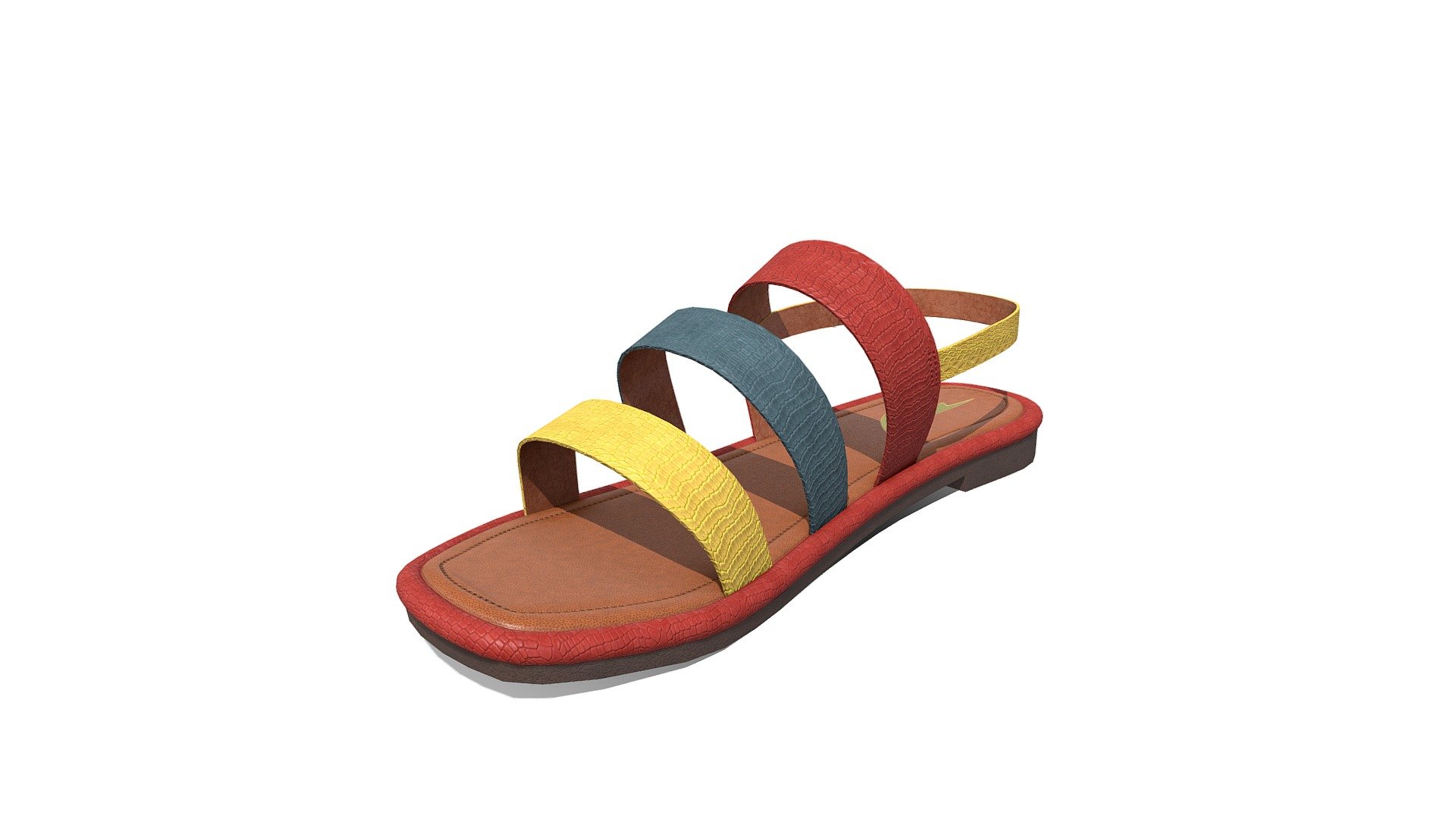 Sandals 3D Model - 3D model by Information Transformation Services (ITS ...