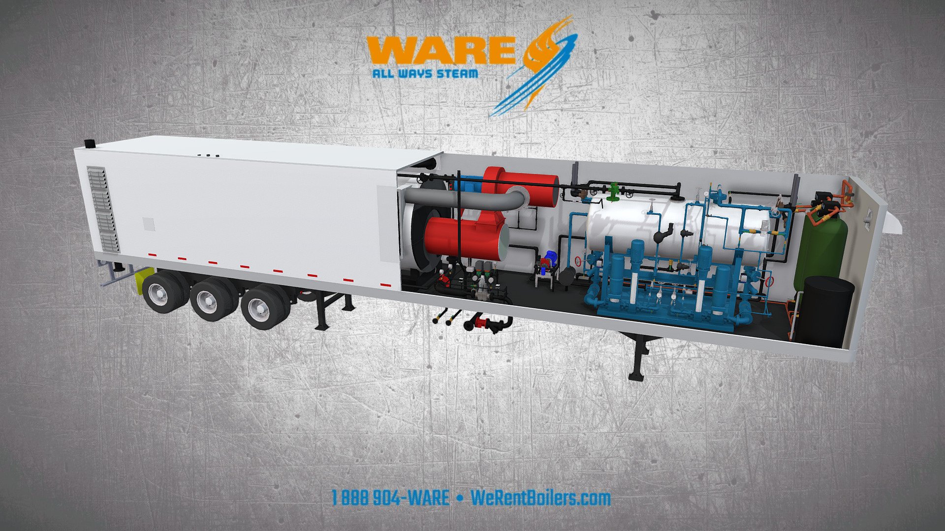1,000 HP MOBILE BOILER ROOM - 3D model by WARE (@Ware_Inc) [818a537 ...