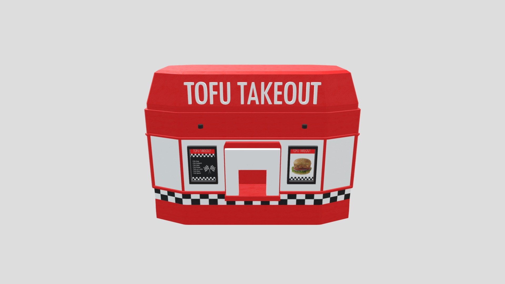 Tofu Takeout Building - 3D model by AlecCromer [818ad50] - Sketchfab