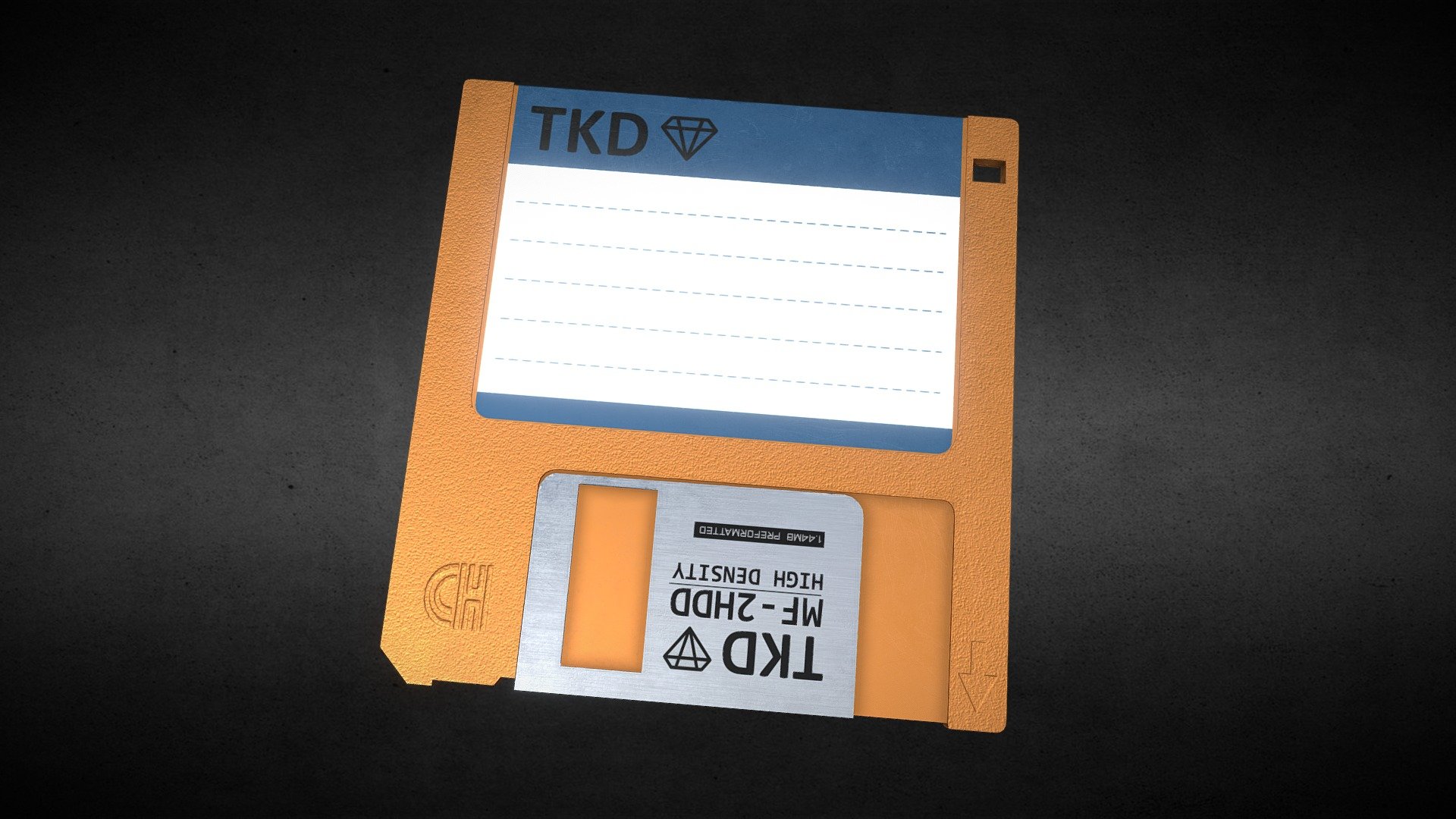 Retro Floppy Disc - Buy Royalty Free 3D model by Mad Octopus ...