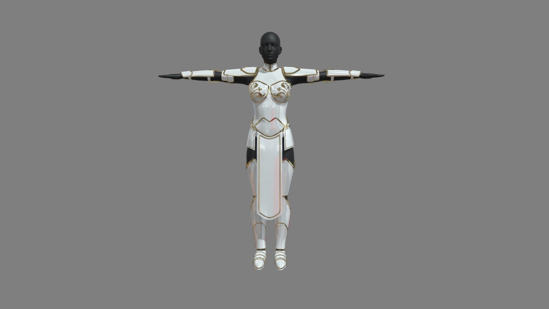 Procedural female armor test 3 - Download Free 3D model by ghostnoface ...