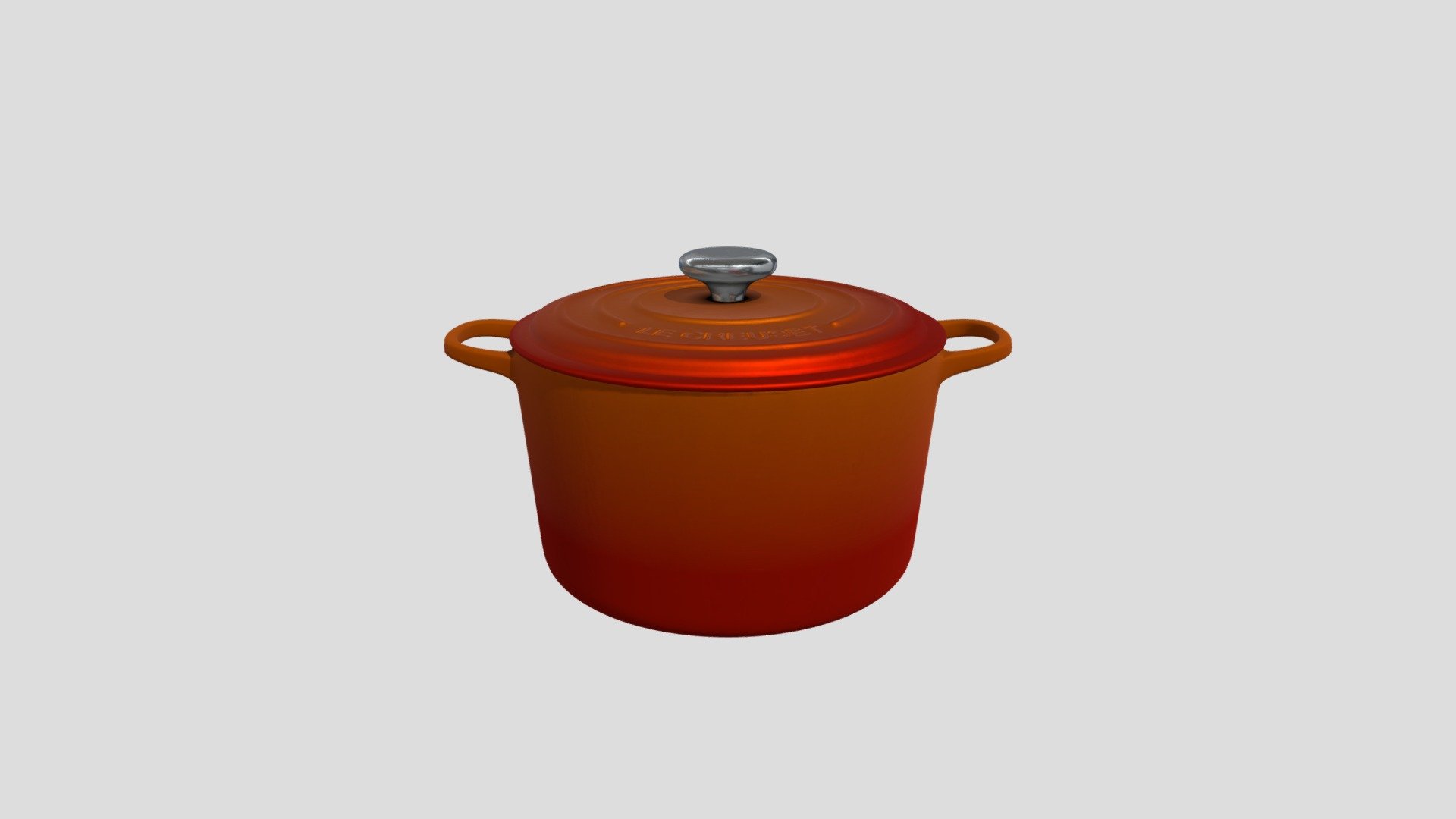 Signature Cast iron pot round Volcano - Buy Royalty Free 3D model by ...