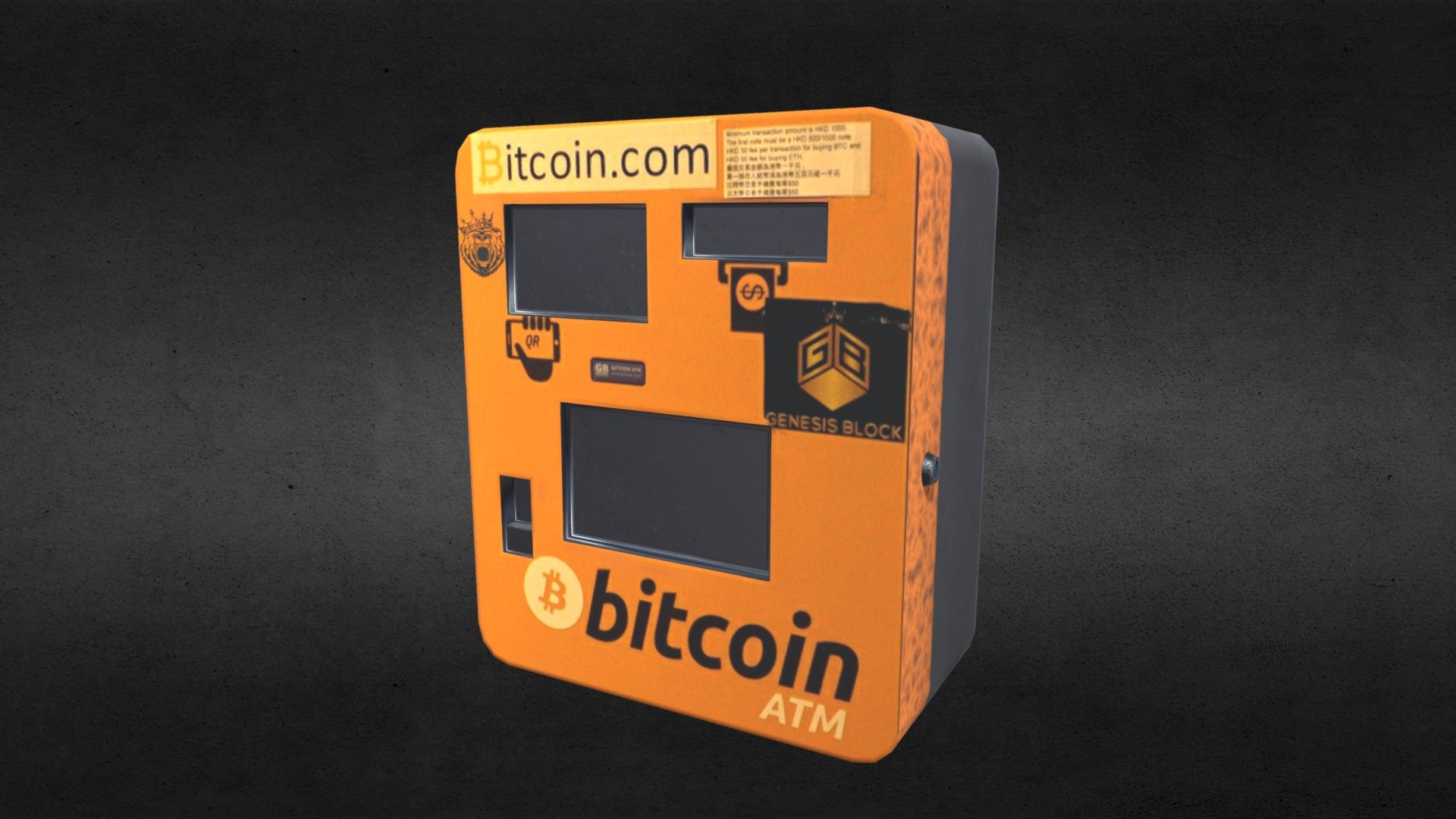 Change Bitcoin box - 3D model by atonce [818f5ae] - Sketchfab