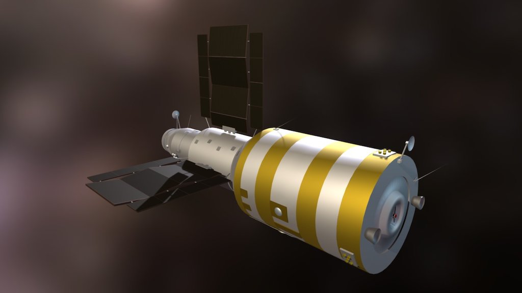 Salyut 7 - Download Free 3D model by uperesito [818ffb0] - Sketchfab
