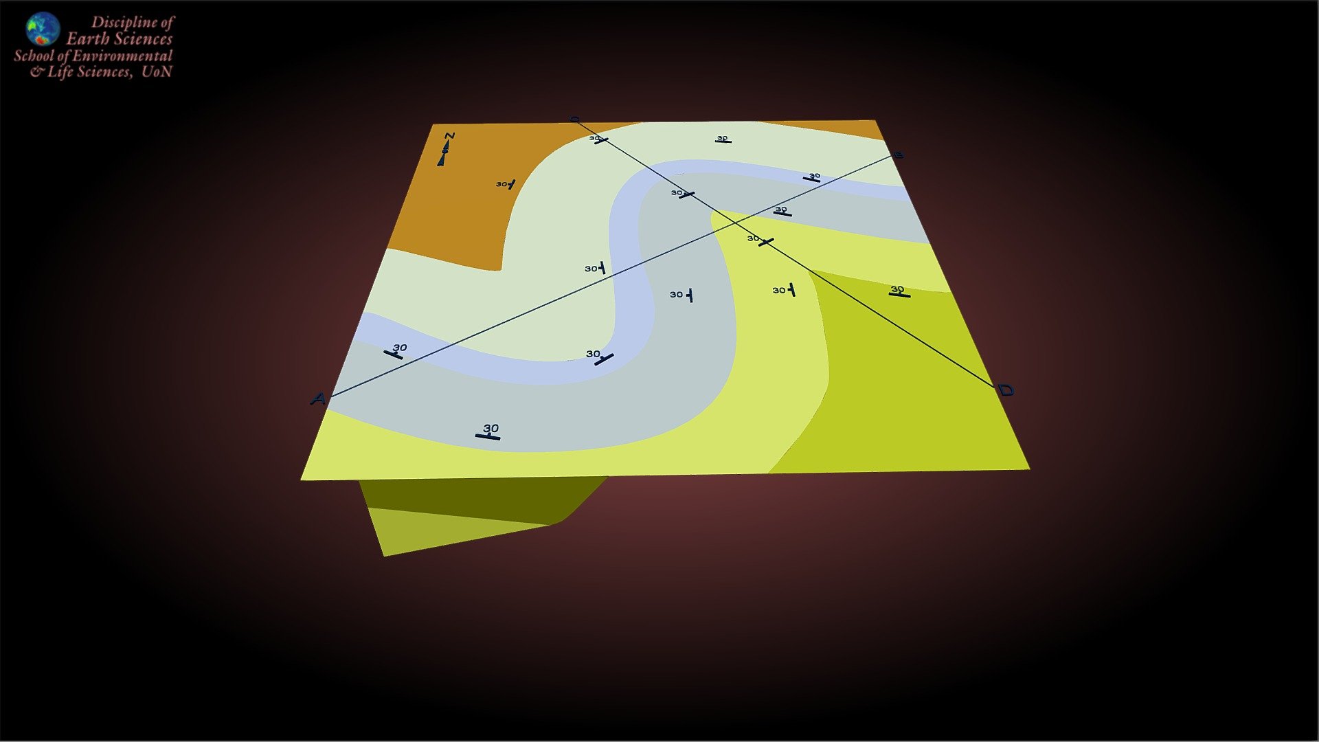 Cross section example - 3D model by Earth Sciences, University of ...