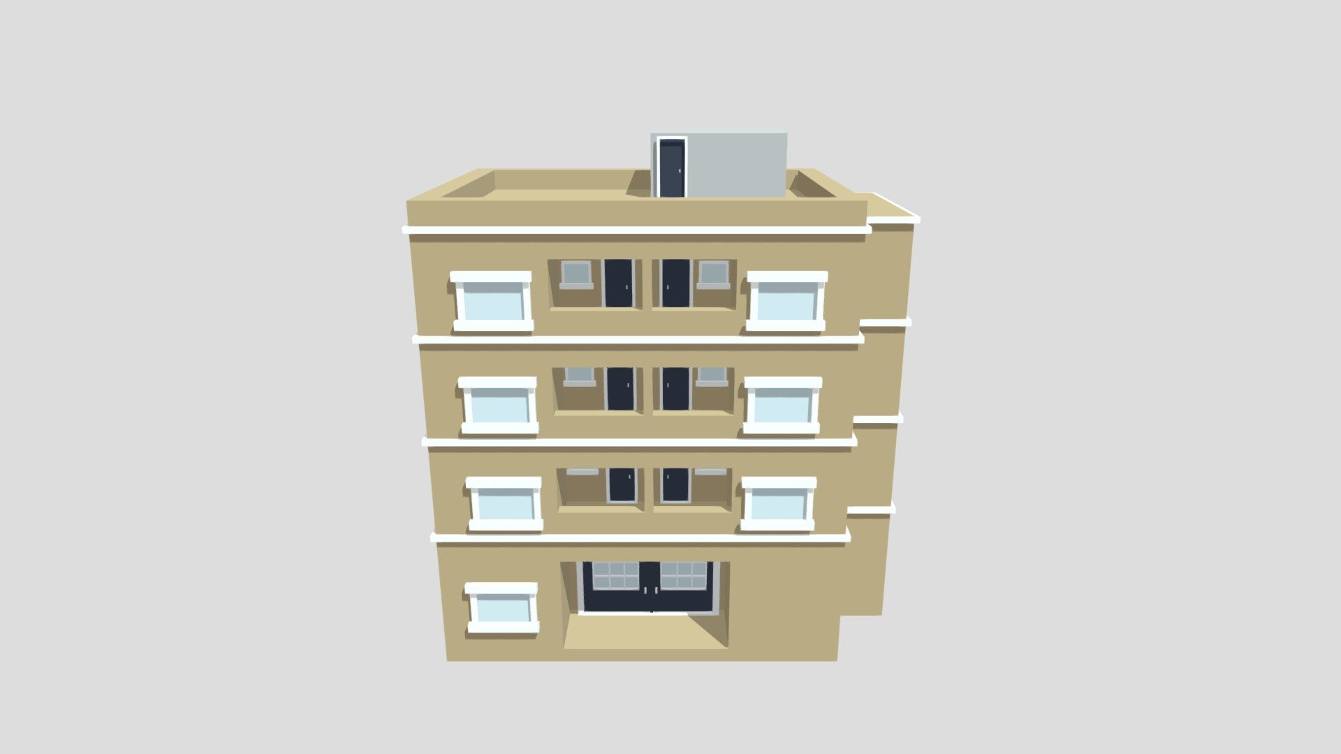 Low Poly Apartment Building - Download Free 3D model by Elizabeth Dada ...