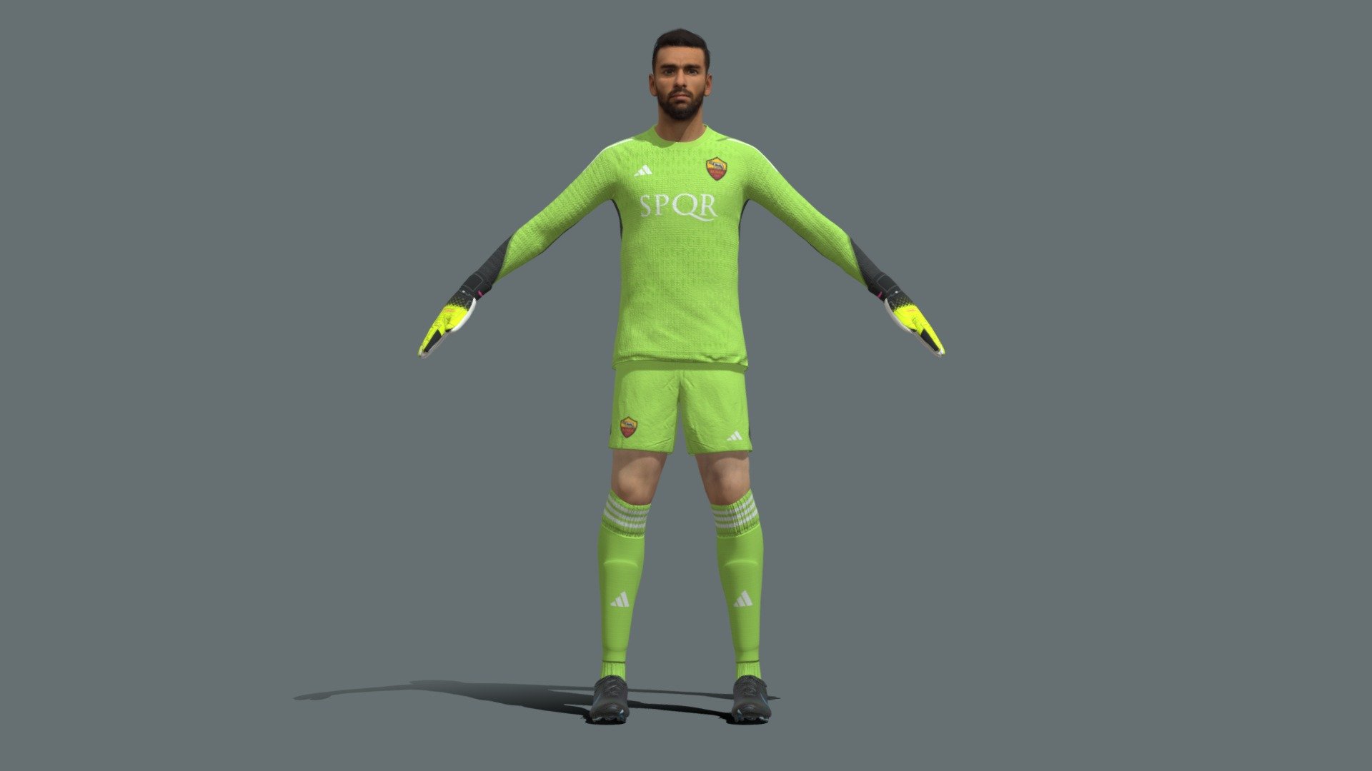 T-Pose full rigged Rui Patricio AS Roma 23-24 - 3D model by 3dpassion.net [8192562] - Sketchfab