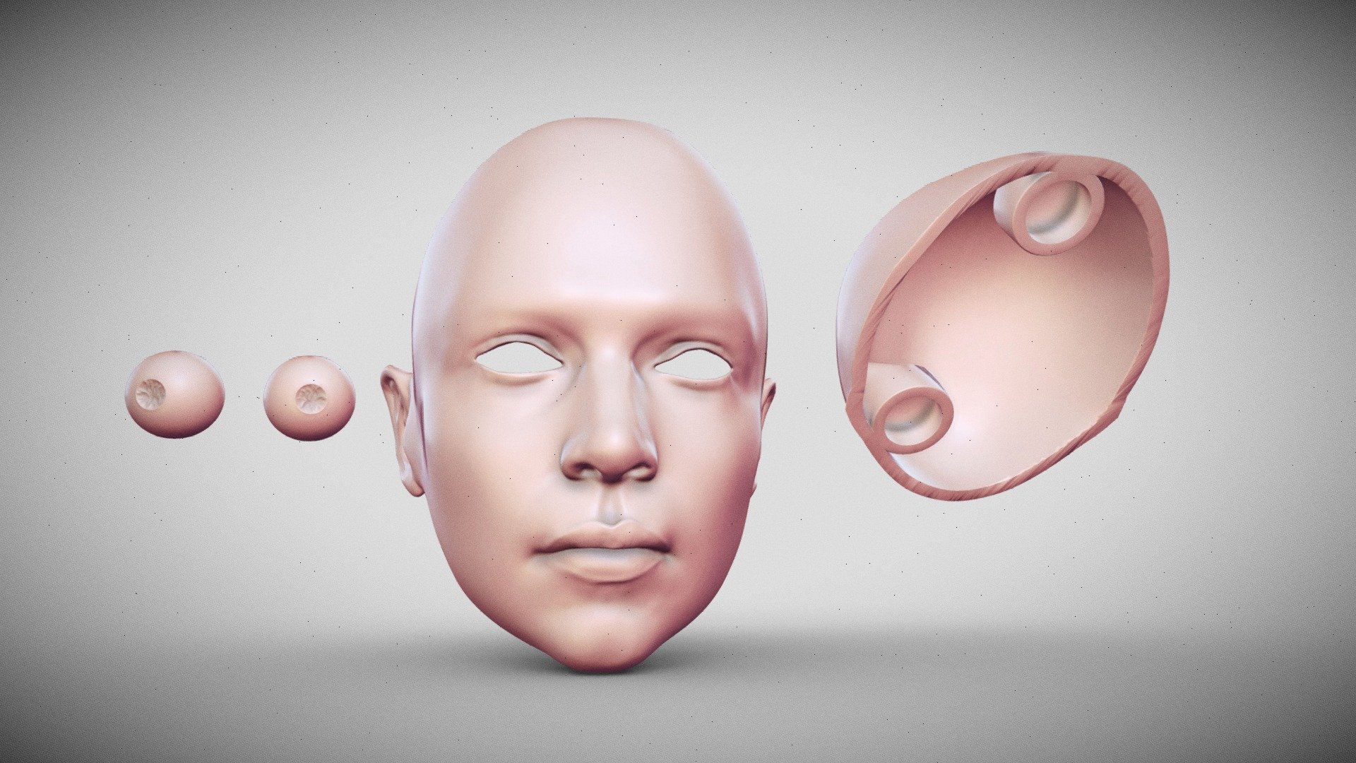Doll Bjd Head Deanerys caps eyes - 3D model by Print3dburton ...