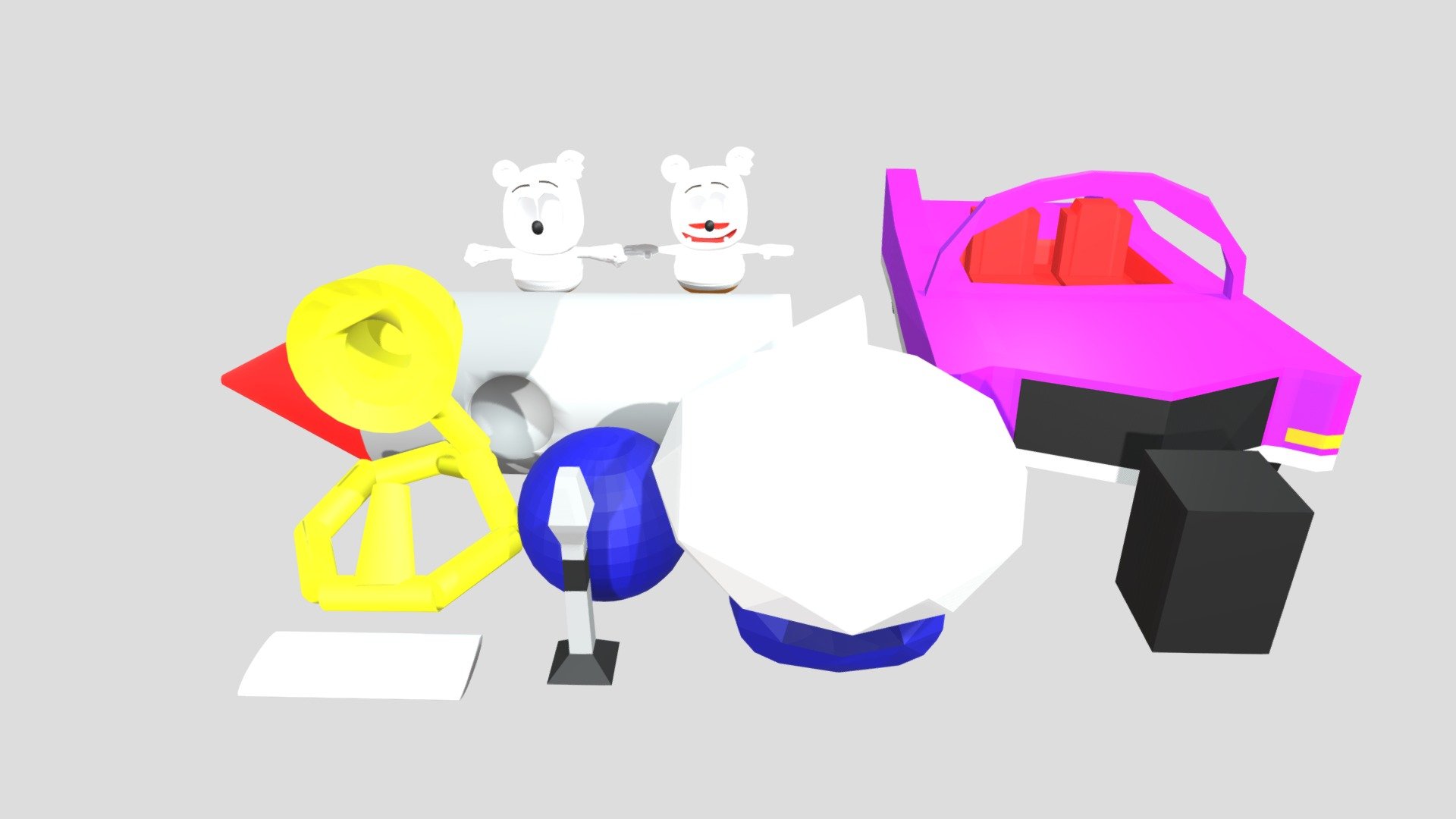 Gummy Sons Pack Model Croissant - Download Free 3D model by dimitrios ...