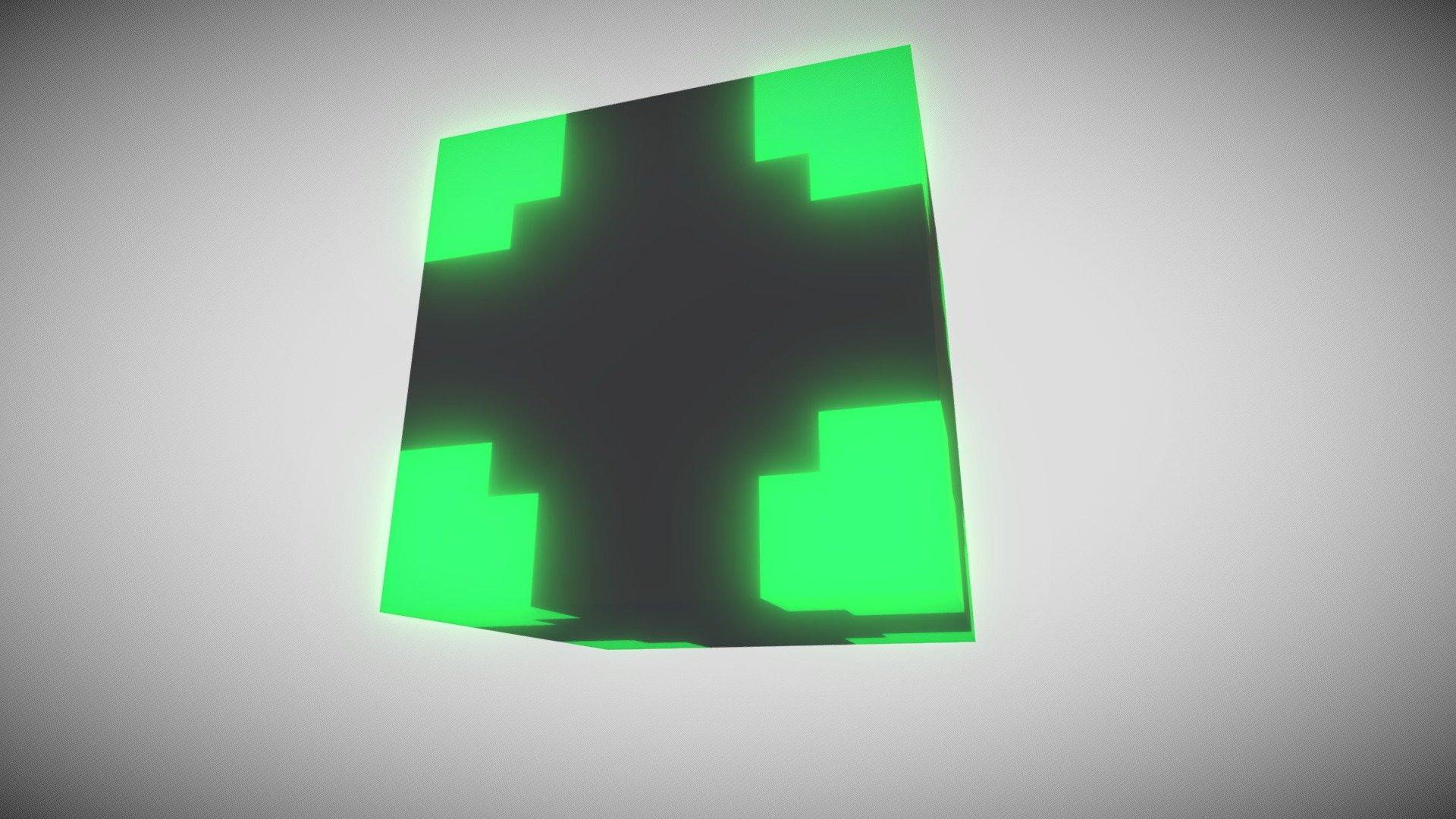 Green Glowing Sci-Fi Block - Download Free 3D model by SuperNinja313 ...