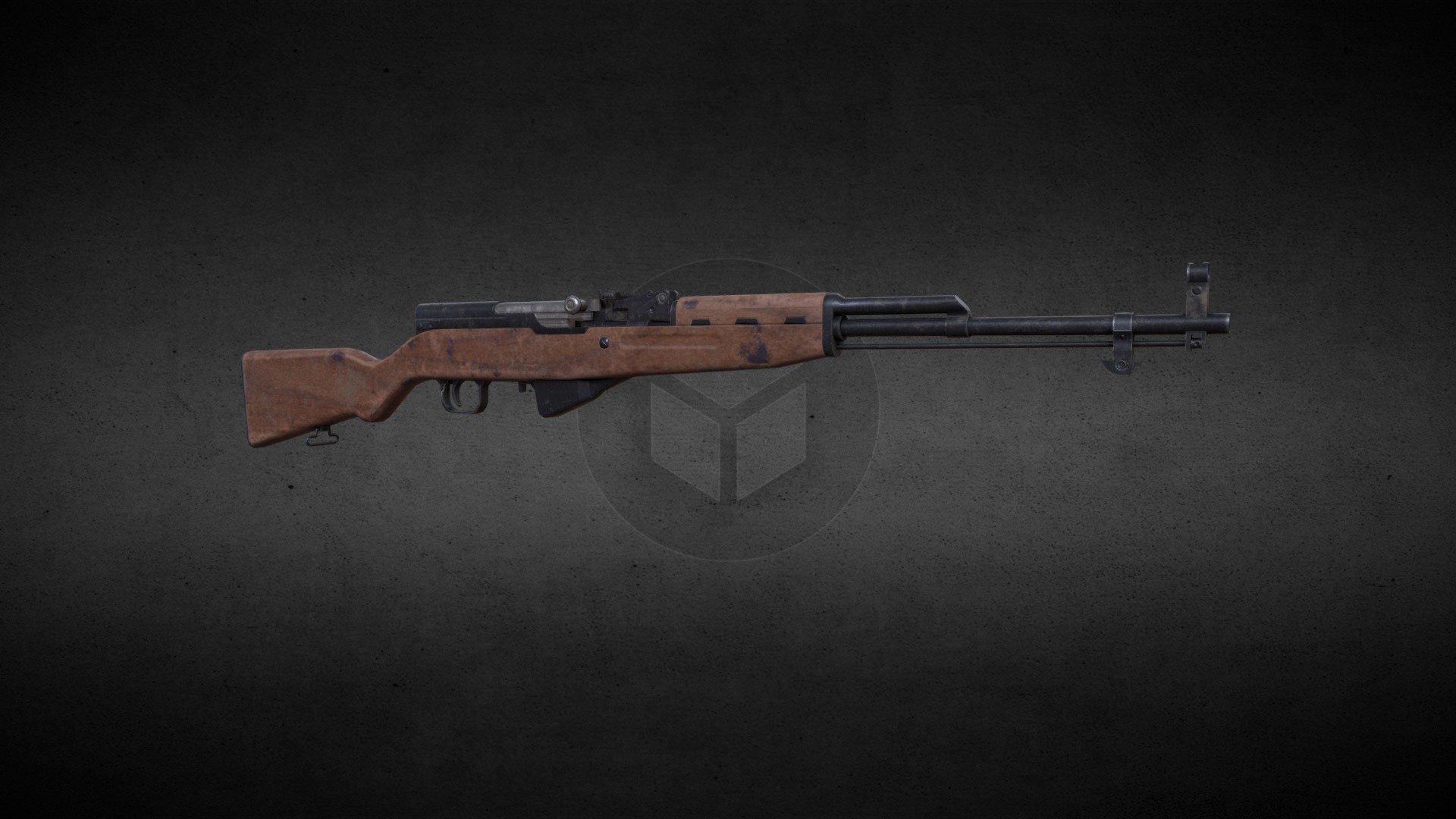 Self-loading carbine Simonov (SCS-45) - Buy Royalty Free 3D model by ...