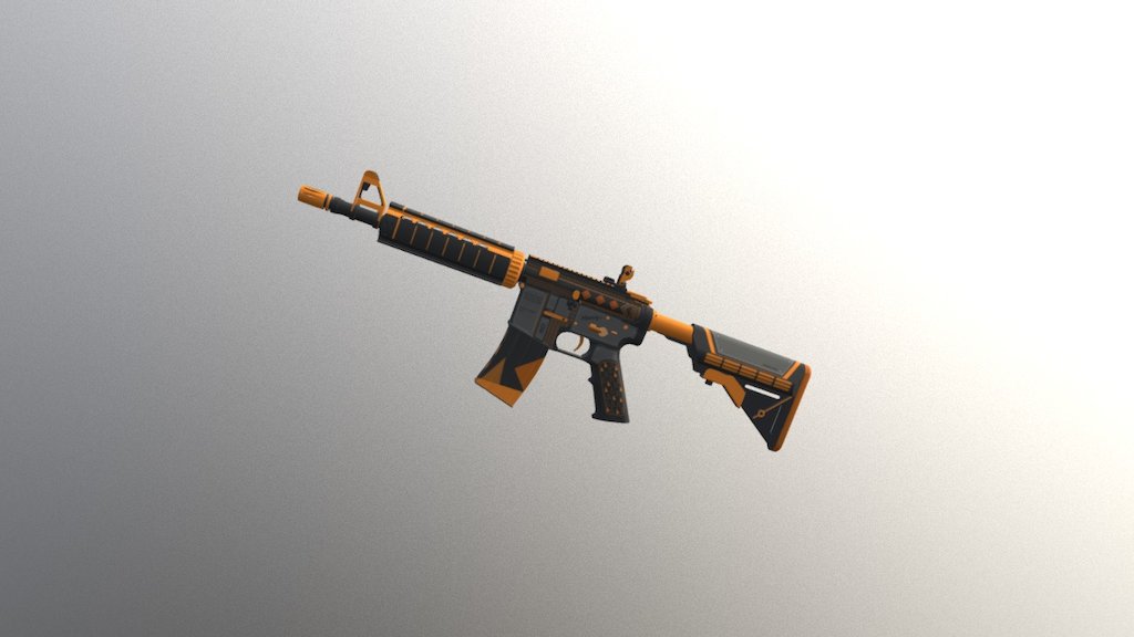 M4A4 V - 3D model by leshka [819ae65] - Sketchfab