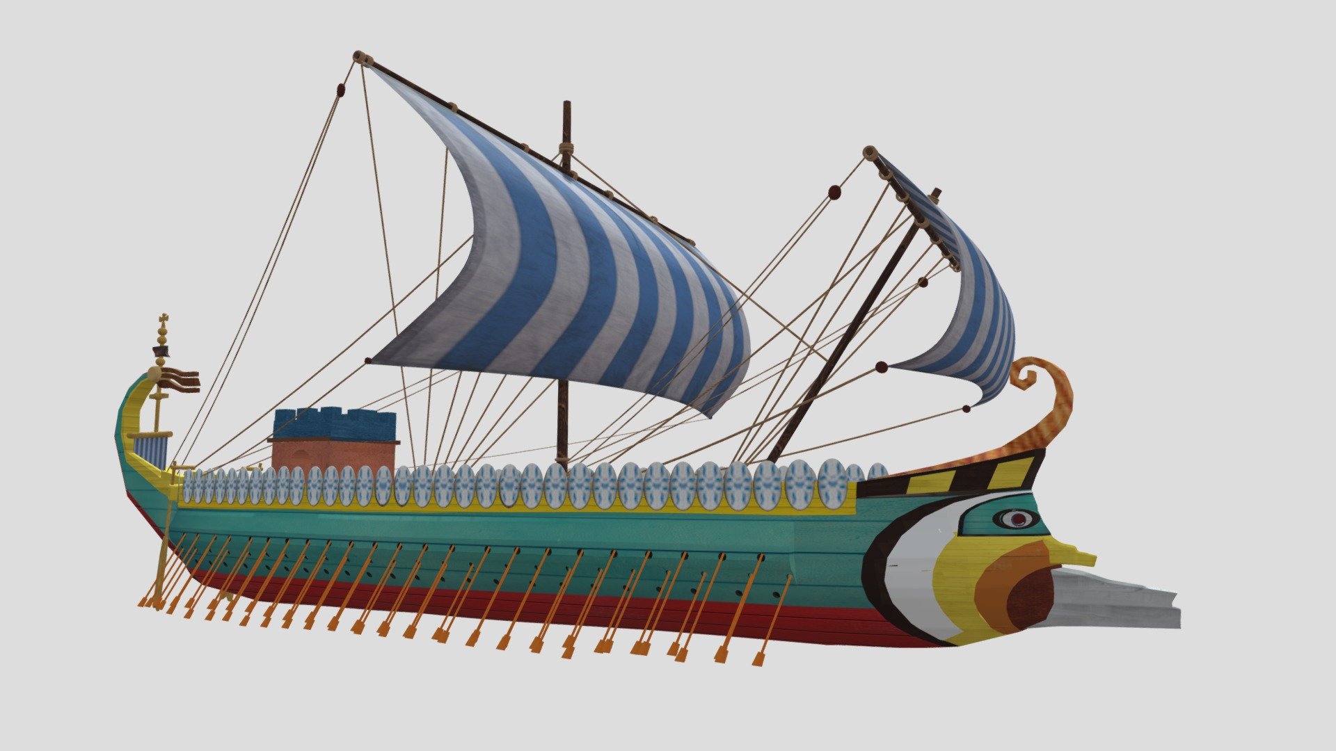 Trireme - Download Free 3D model by gogiart (@agt14032013) [819cbb5 ...
