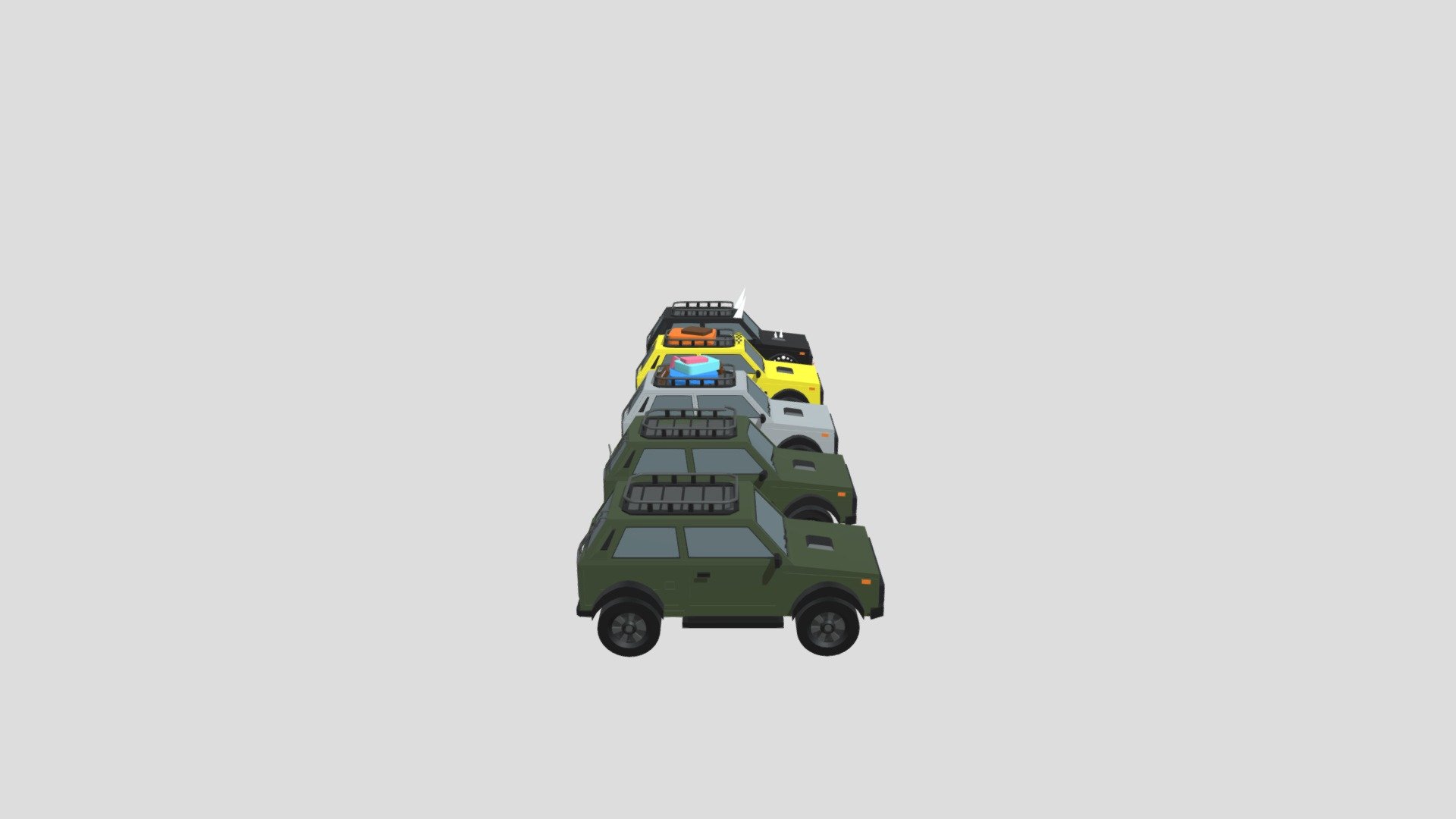 XYZ HW 5 машин - 3D model by vikapestov [819df3d] - Sketchfab