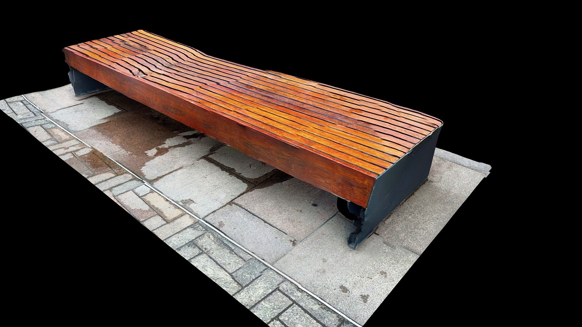 Timber Slats Bench (Scaniverse) - Download Free 3D model by JFN (@db4 ...