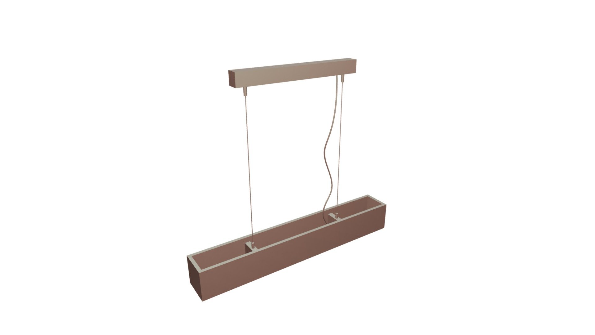 EMPTY BOX MODERN RUSTIC LED pendant lamp - 3D model by FutoNota ...