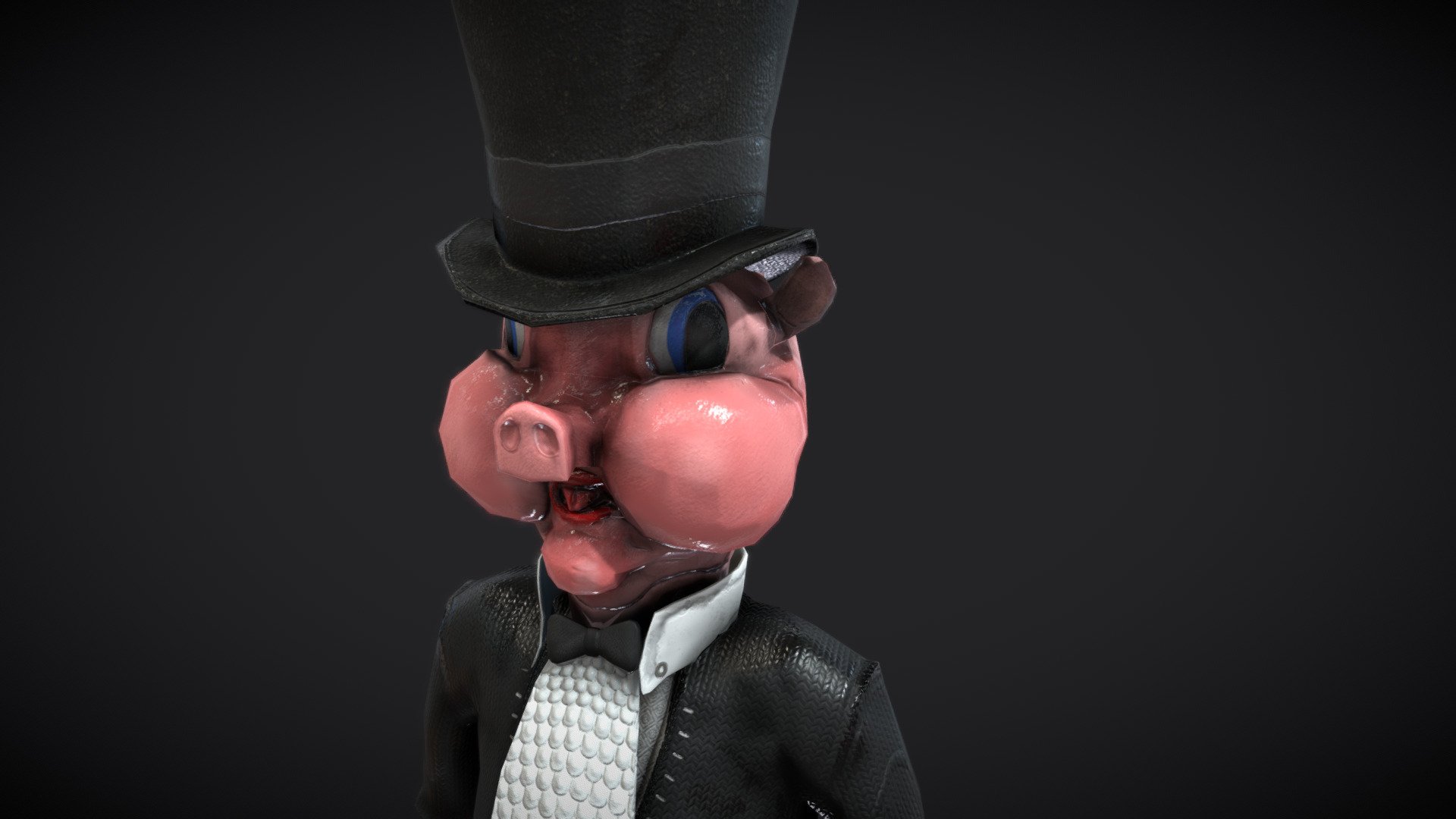 Pig Magician - 3D model by Vincent Gernand (@VincentGernand) [81a7a1e ...