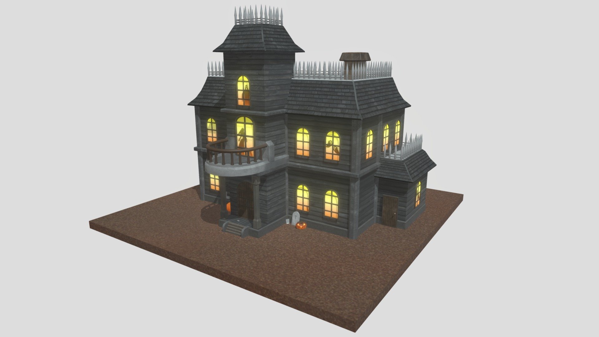 Batch029 018 Tay Yin Kang Horror Hotel Mansion - 3D model by ZJHaoHN ...