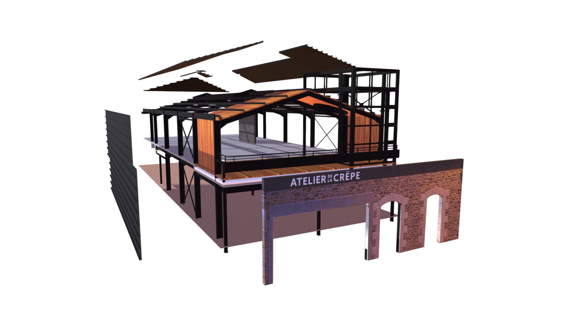 Atcrepe FMA Eclaté - 3D model by gc3d [81a9672] - Sketchfab