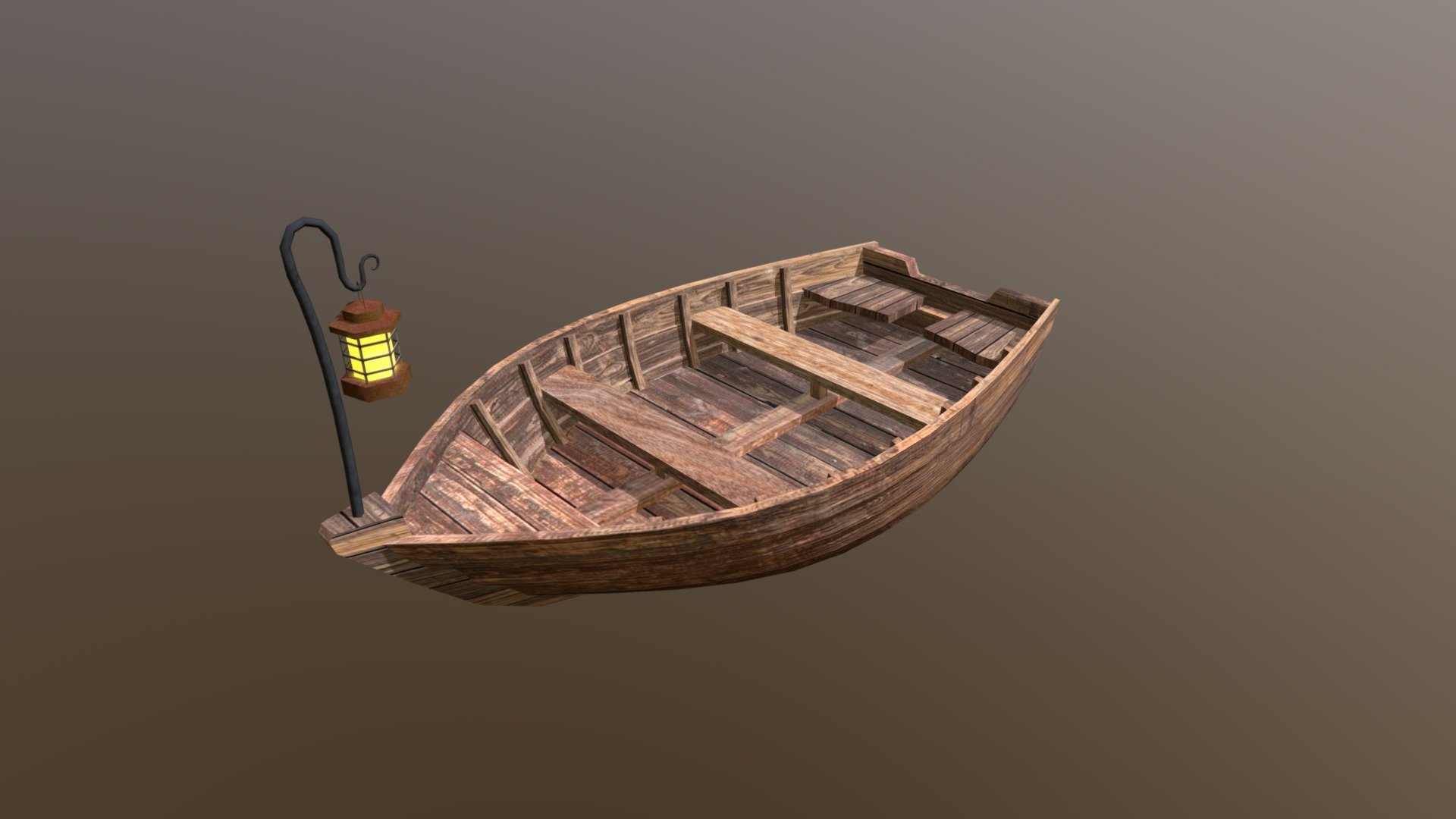 Row Boat - 3D model by Cyberebral [81a9f60] - Sketchfab