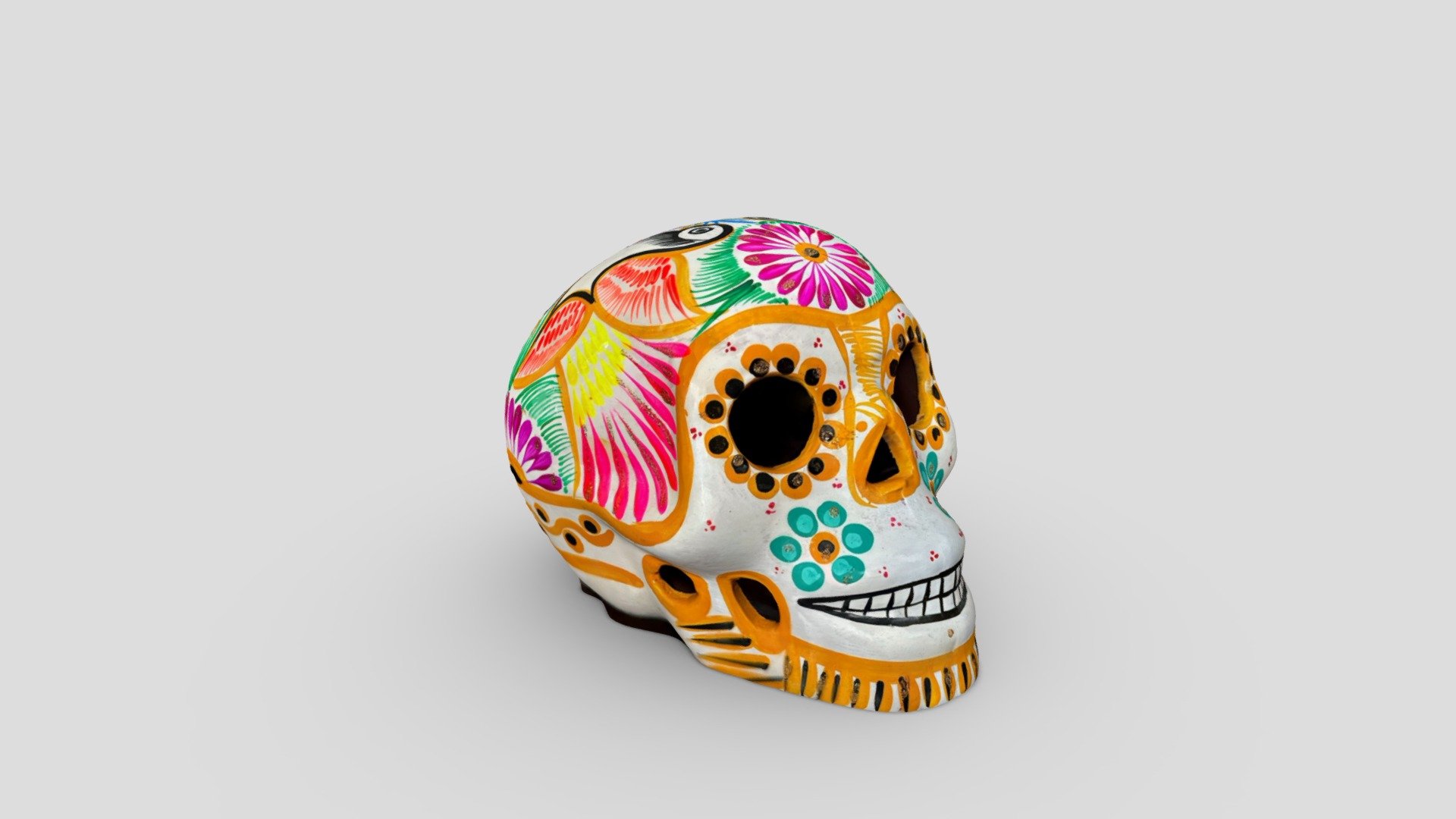 Colourful Skull - Buy Royalty Free 3D model by Fretfulgsums [81aa2c5 ...