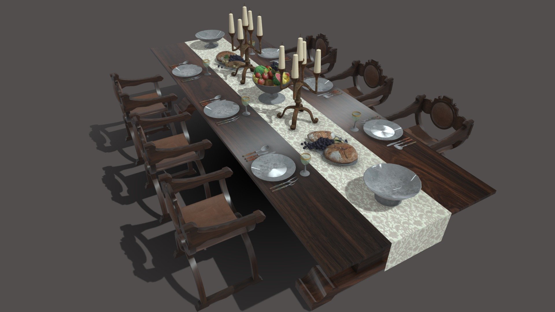 Table Set - 3D model by local.yany [81ab102] - Sketchfab