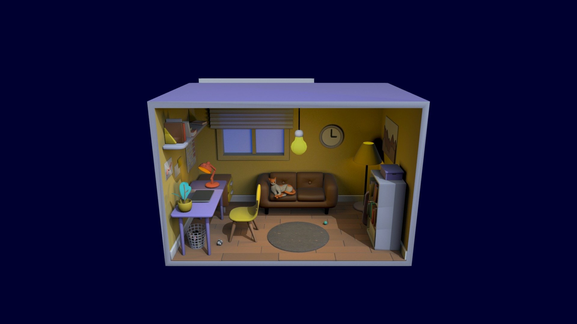 night - 3D model by tarelochkiin [81ab72a] - Sketchfab